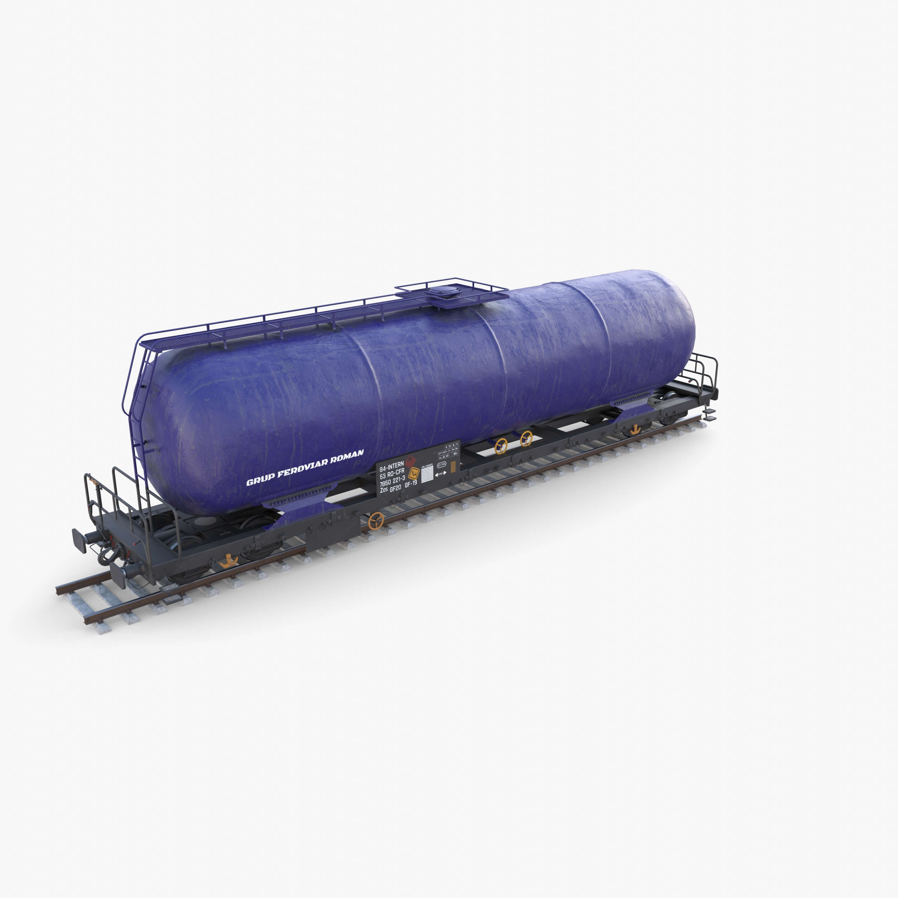 Cfr Tanker Rail Car V2 - 3D Model by dragosburian