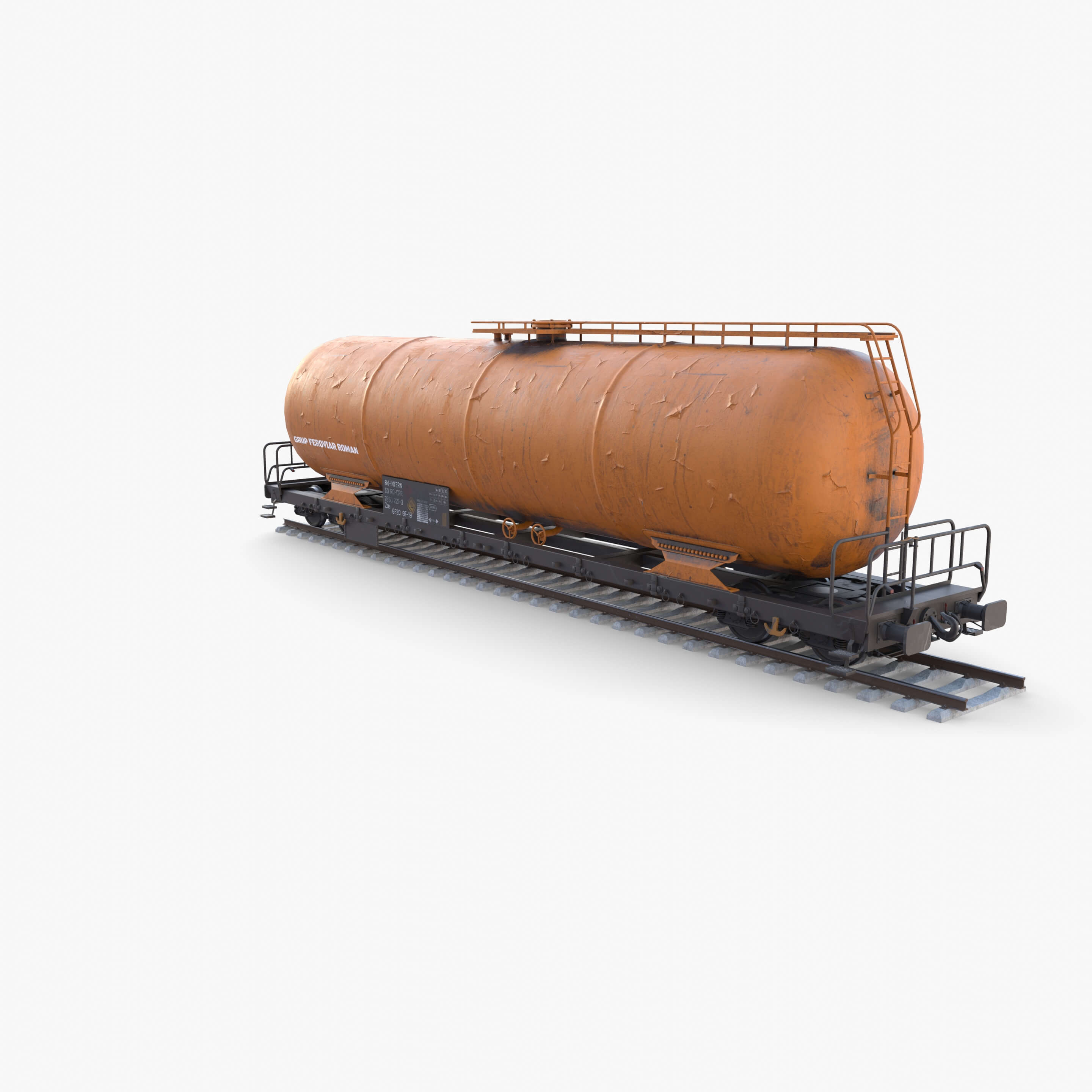 Cfr Tanker Rail Car V3 - 3D Model by dragosburian