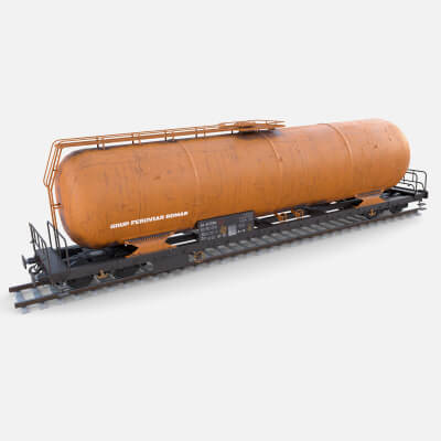 Cfr Tanker Rail Car V3 - 3D Model by dragosburian