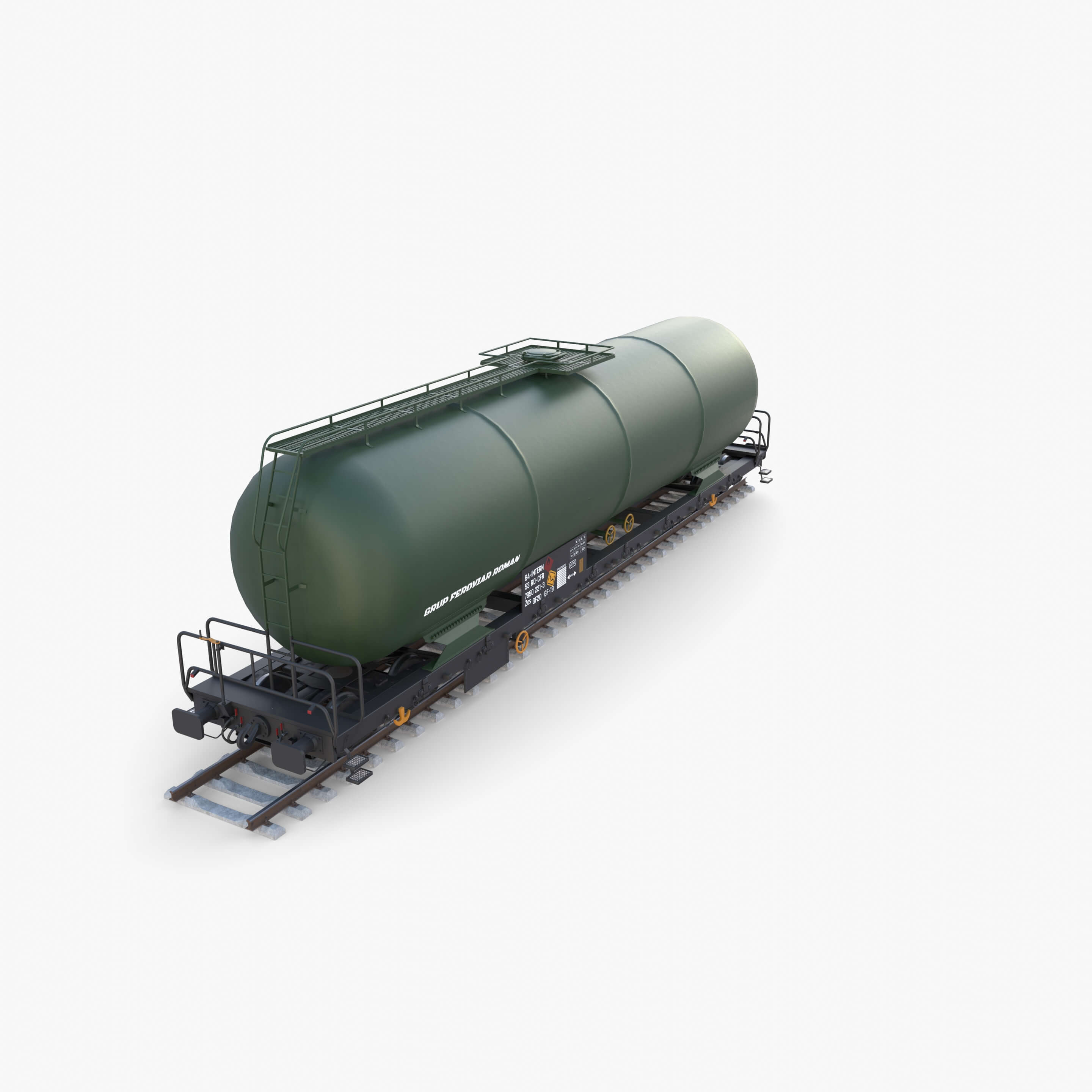 Cfr Tanker Rail Car V4 - 3D Model by dragosburian