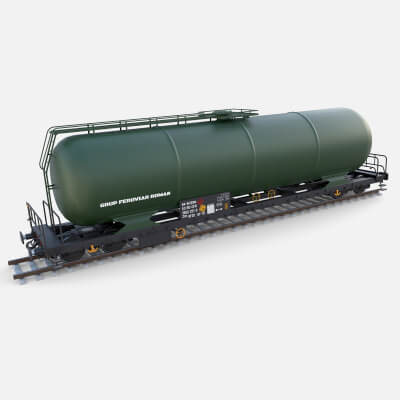 Cfr Tanker Rail Car V4 - 3D Model by dragosburian