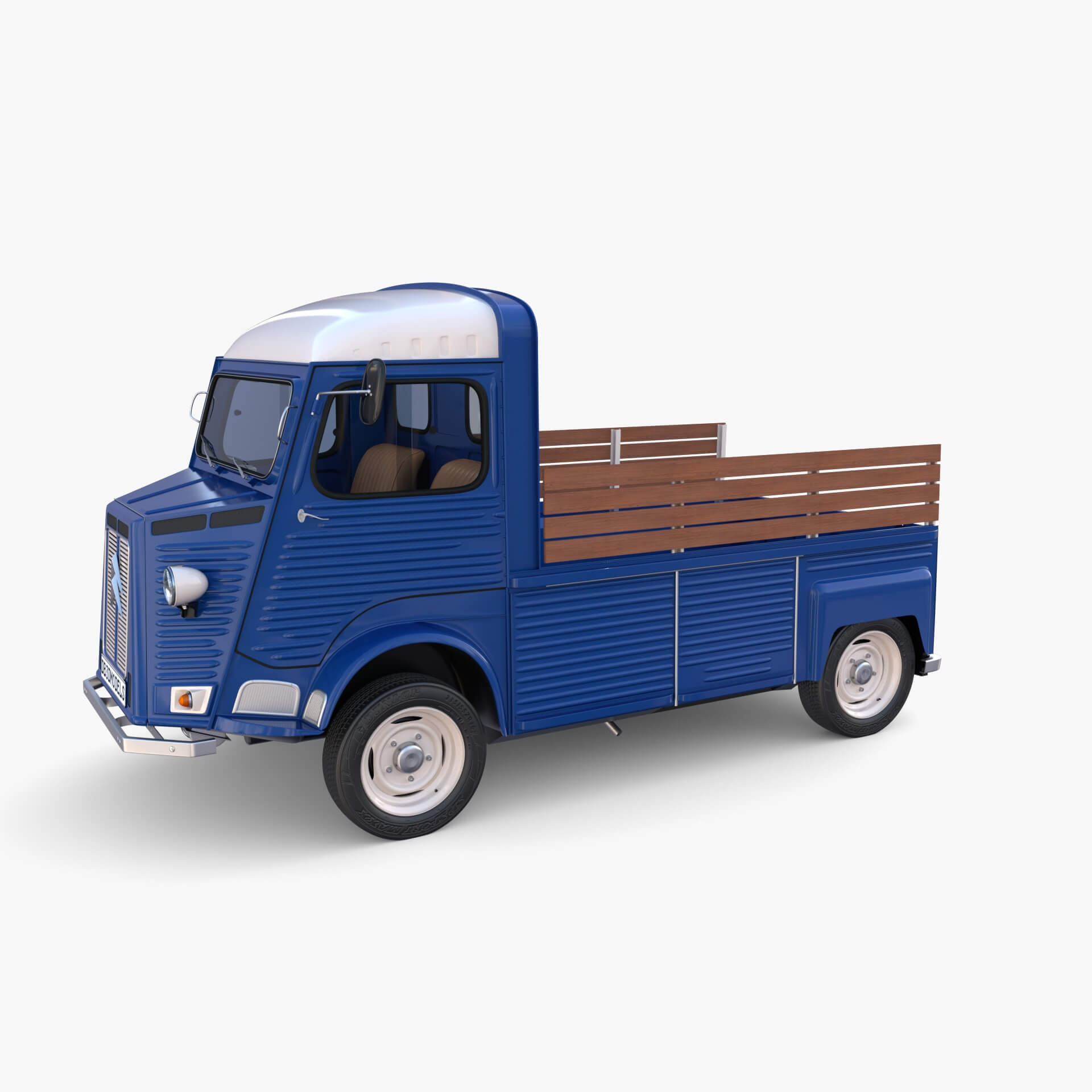Citroen HY Pick Up With Interior V2 - 3D Model by dragosburian