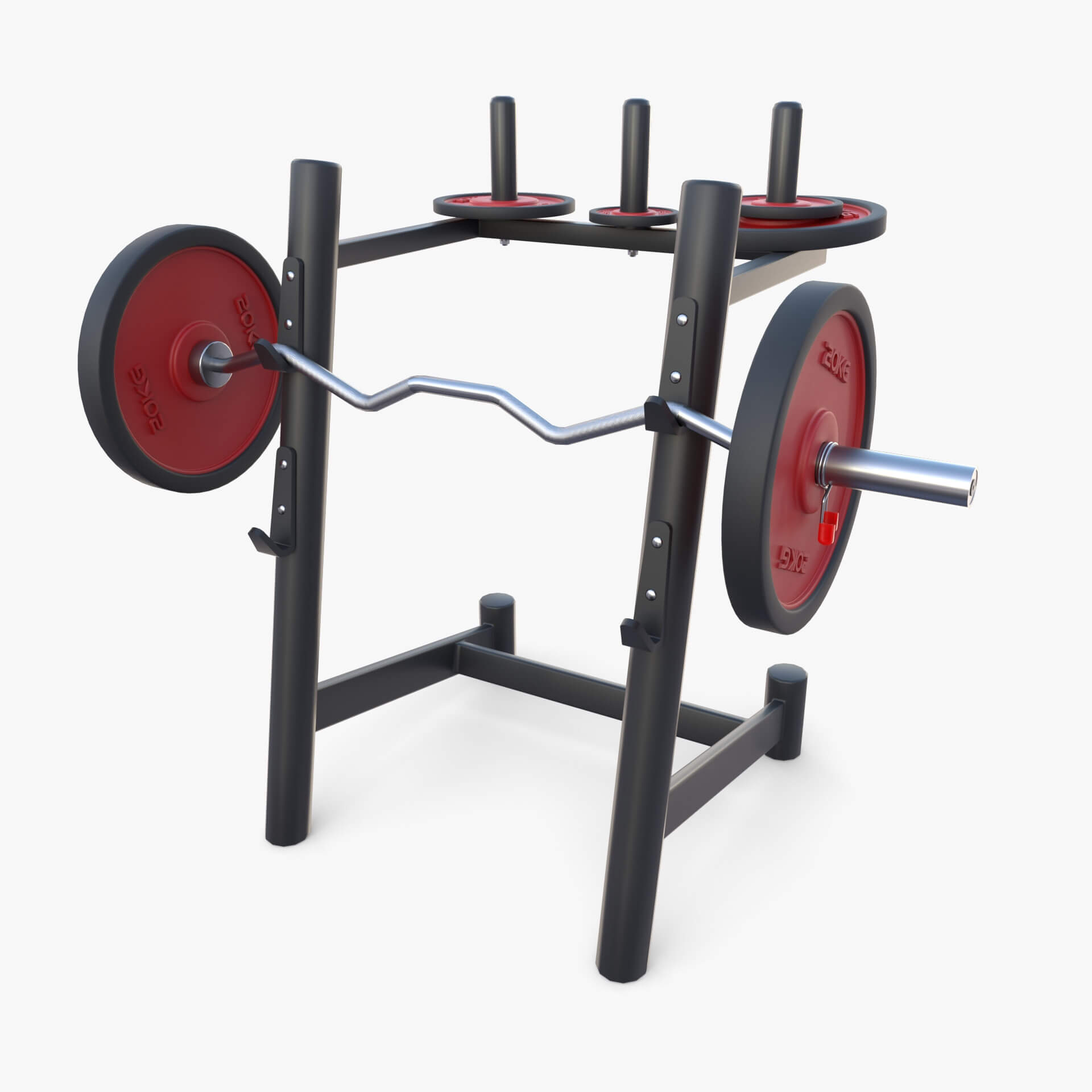 Curl Rack - 3D Model by dragosburian