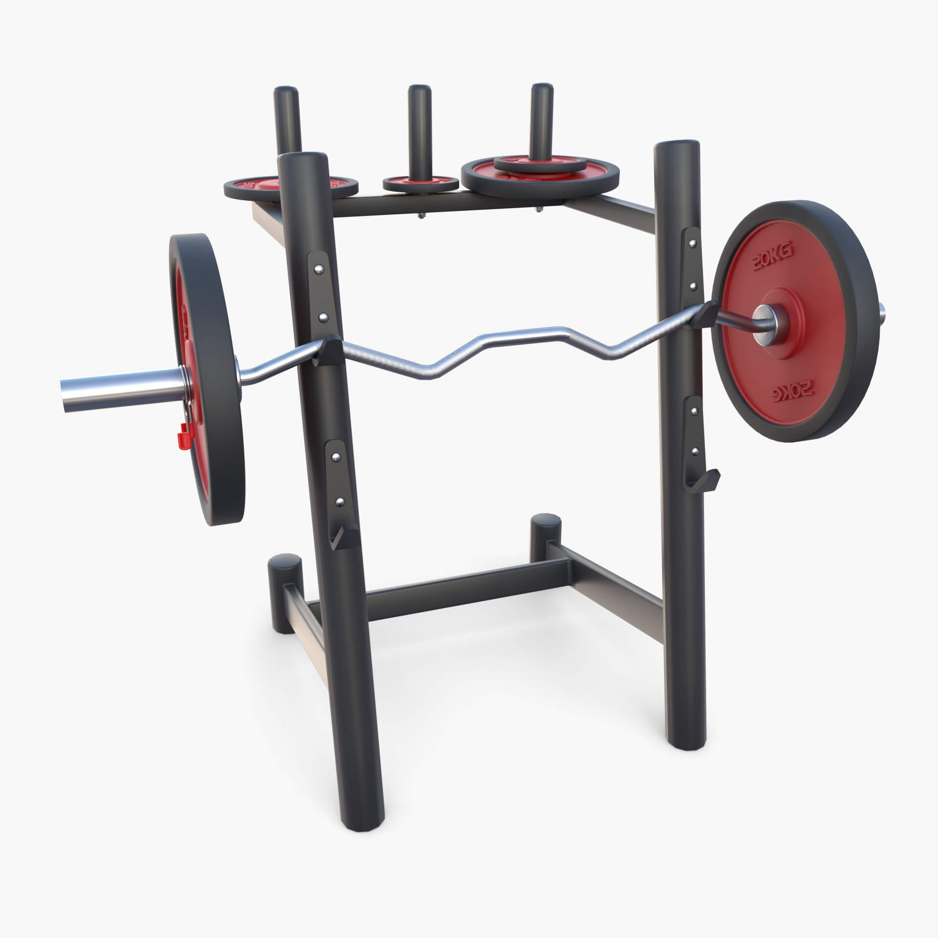 Curl Rack - 3D Model by dragosburian