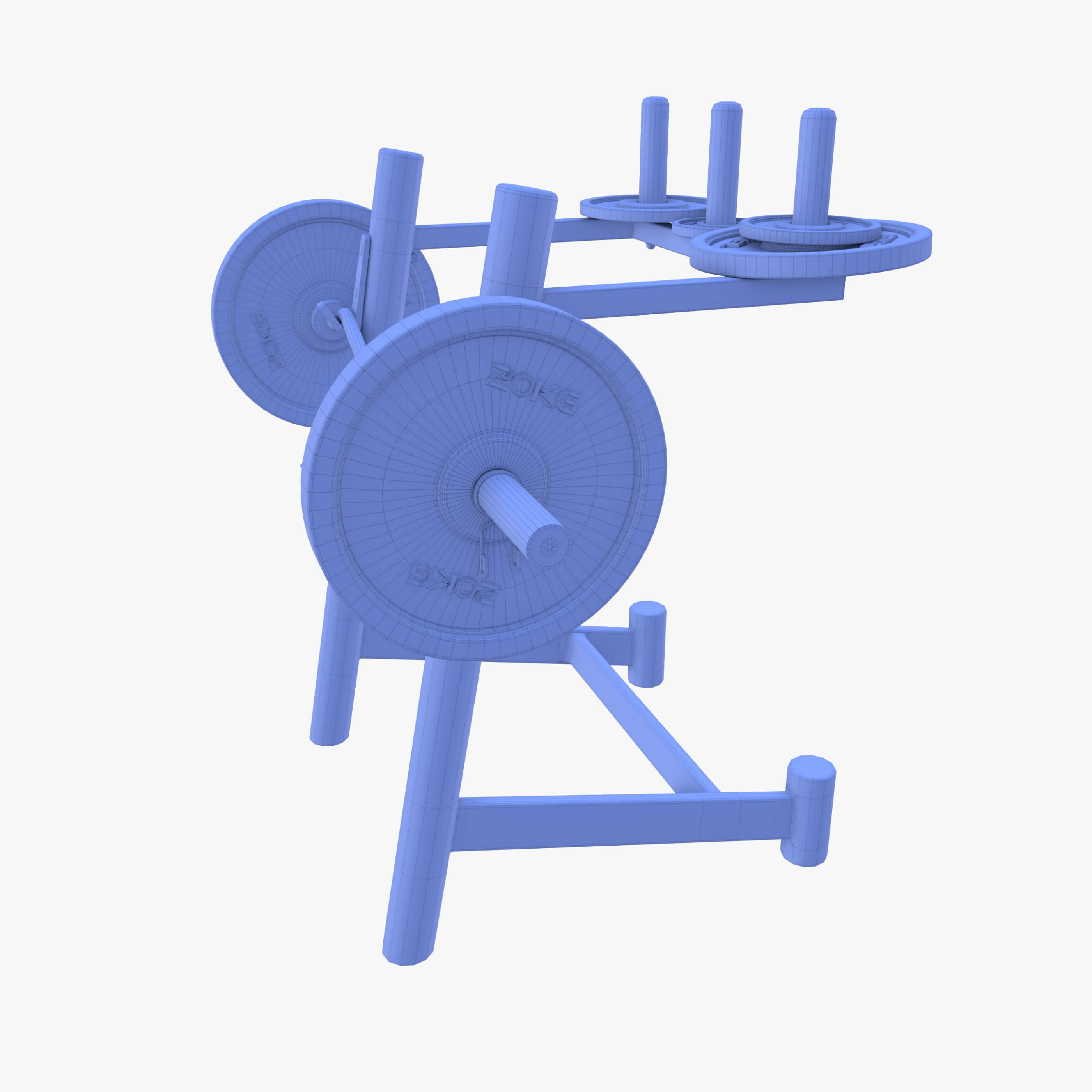 Curl Rack - 3D Model by dragosburian