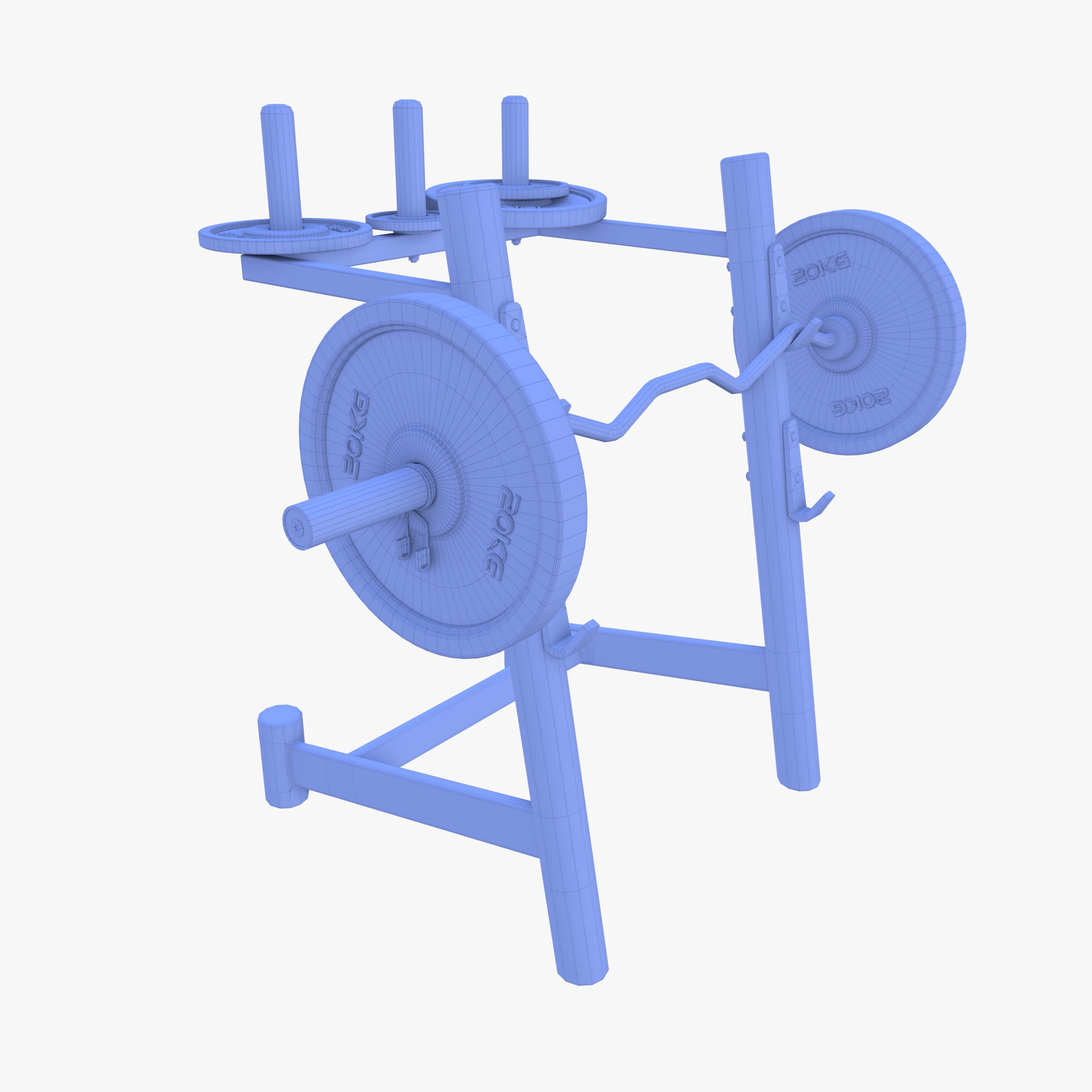 Curl Rack - 3D Model by dragosburian
