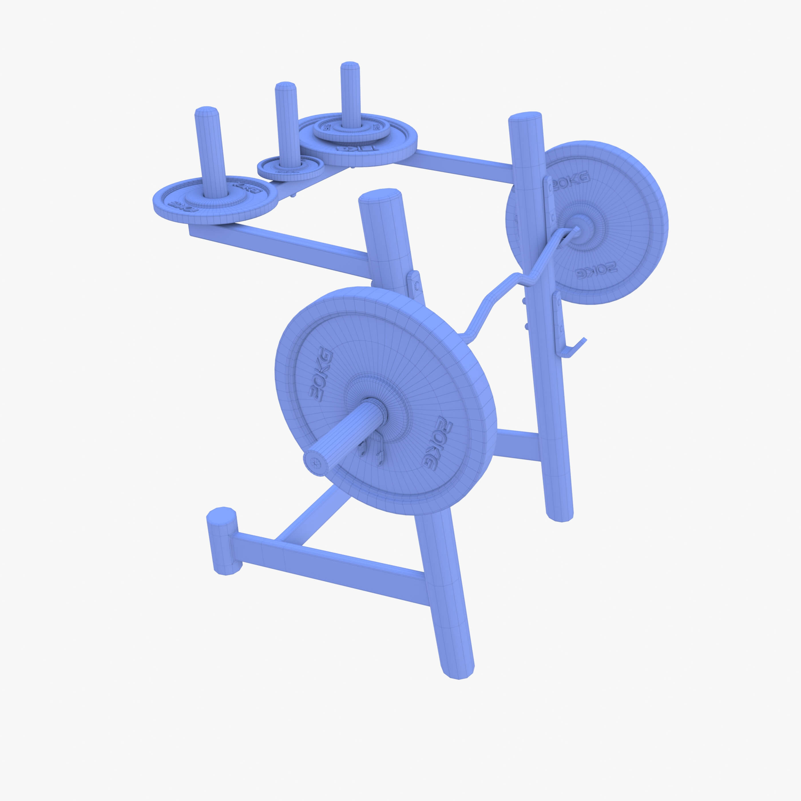 Curl Rack - 3D Model by dragosburian