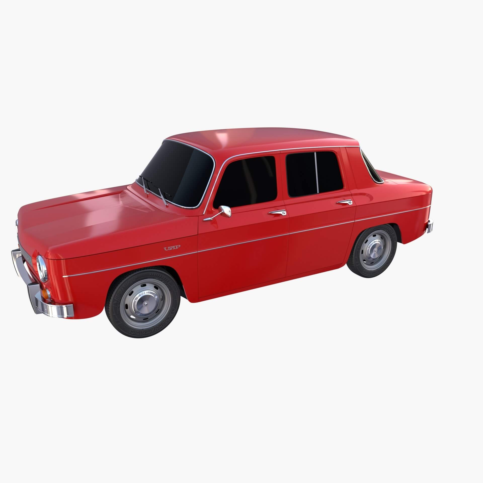 Dacia 1100 Red - 3D Model by dragosburian