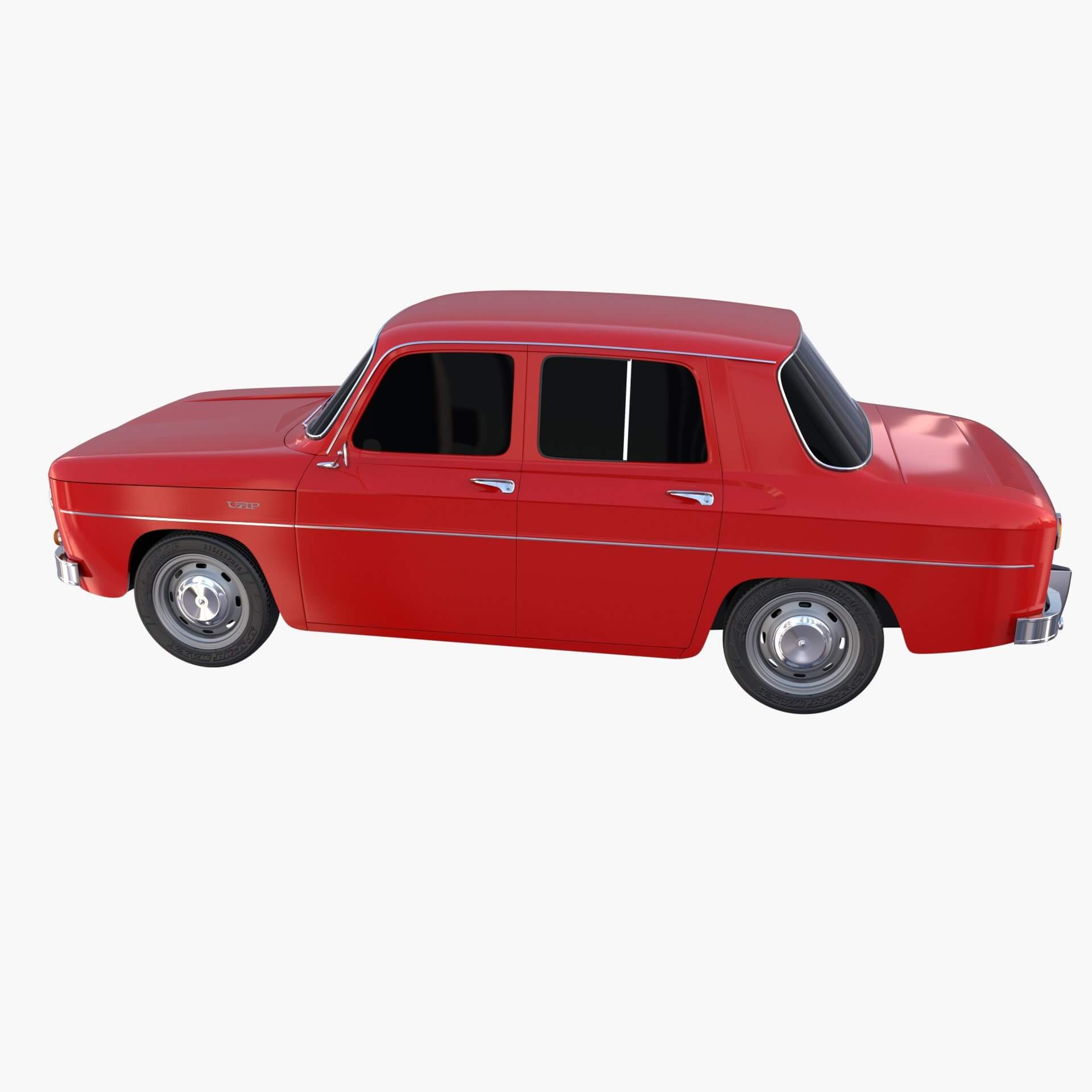 Dacia 1100 Red - 3D Model by dragosburian