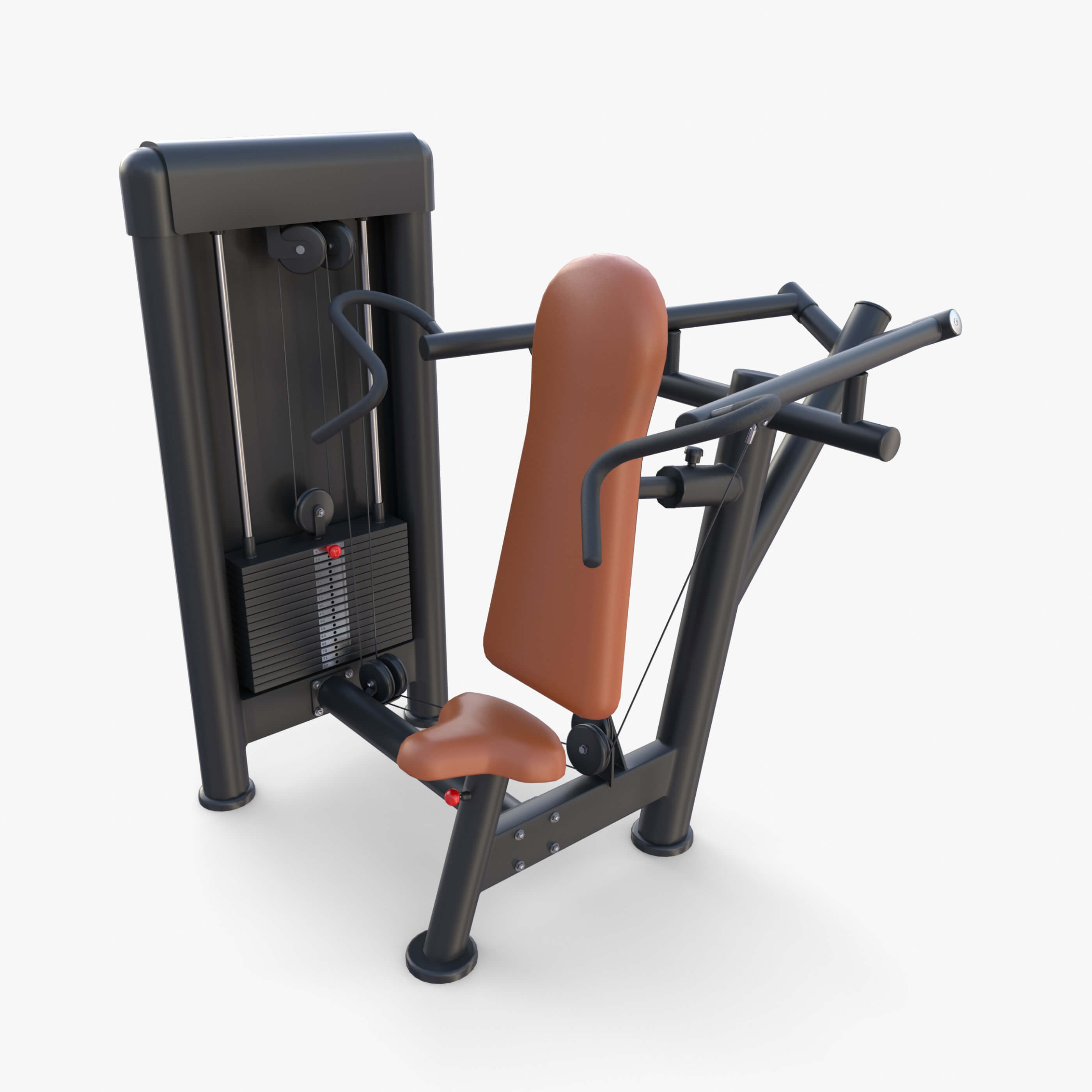 Deltoid Press Machine - 3D Model by dragosburian
