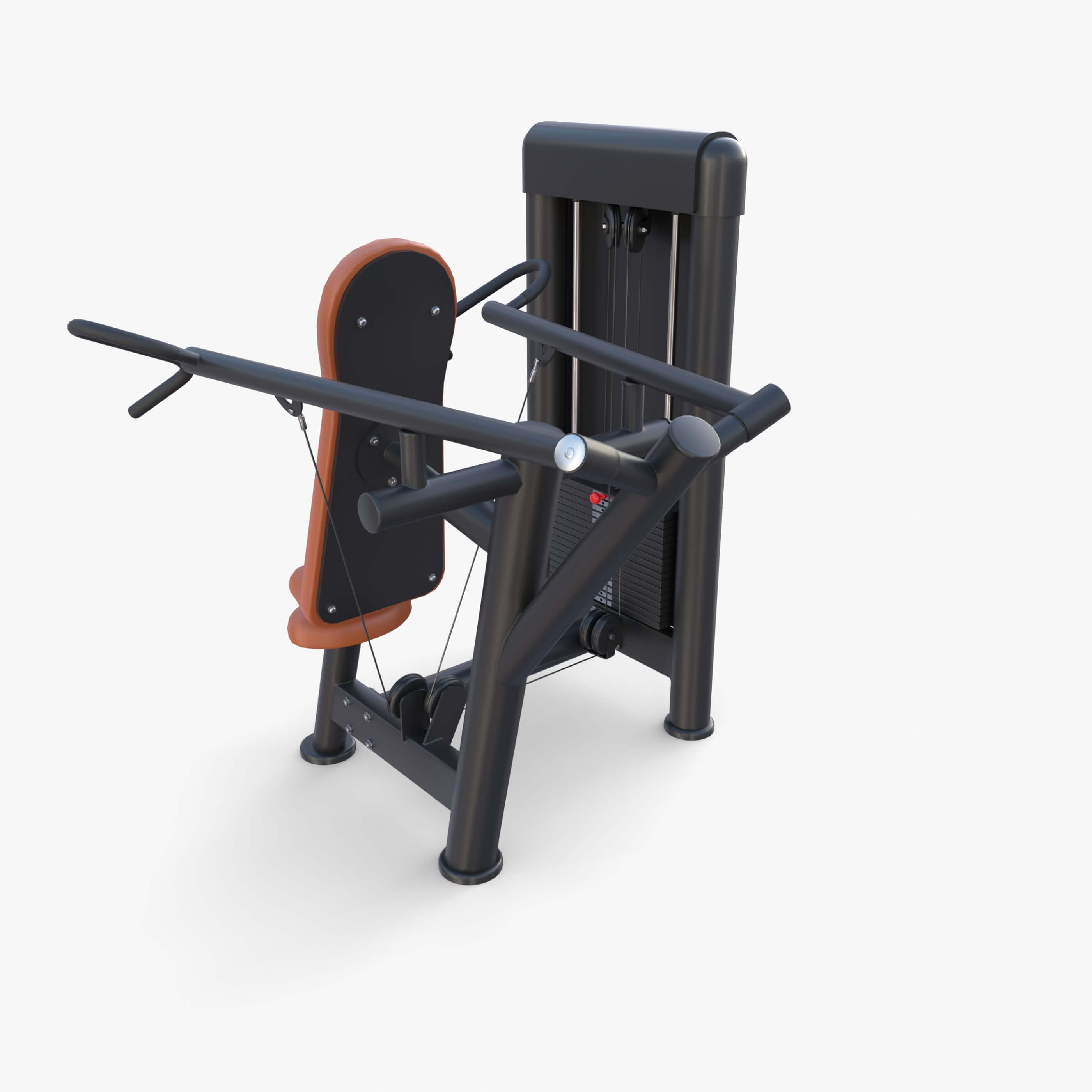 Deltoid Press Machine - 3D Model by dragosburian