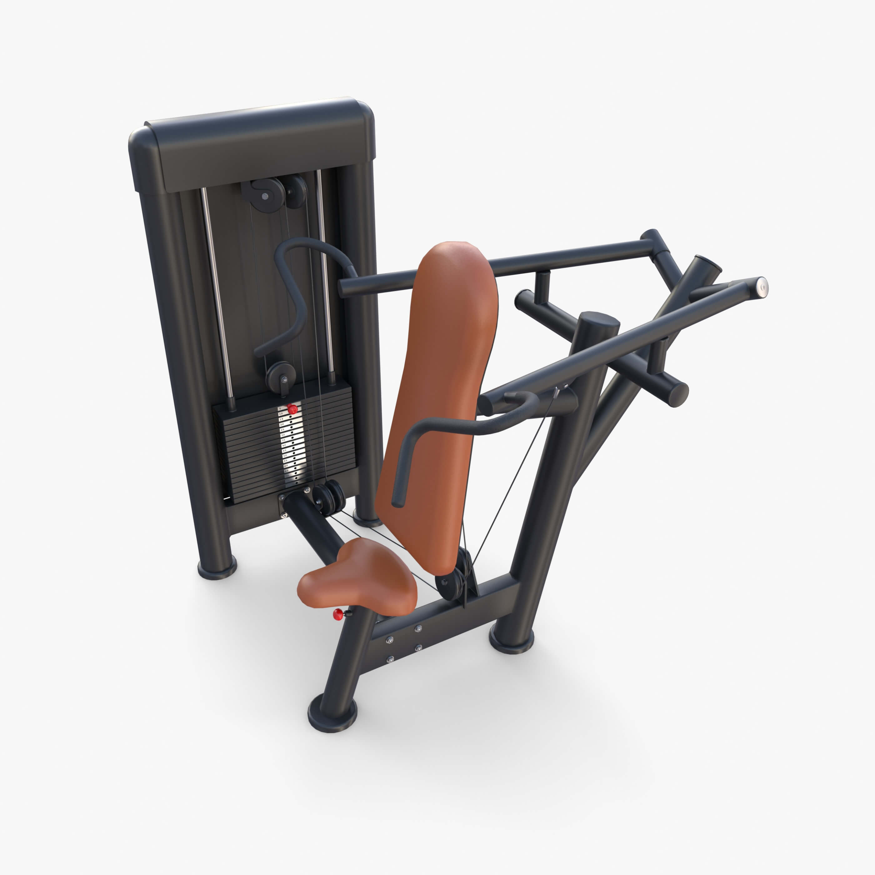 Deltoid Press Machine - 3D Model by dragosburian