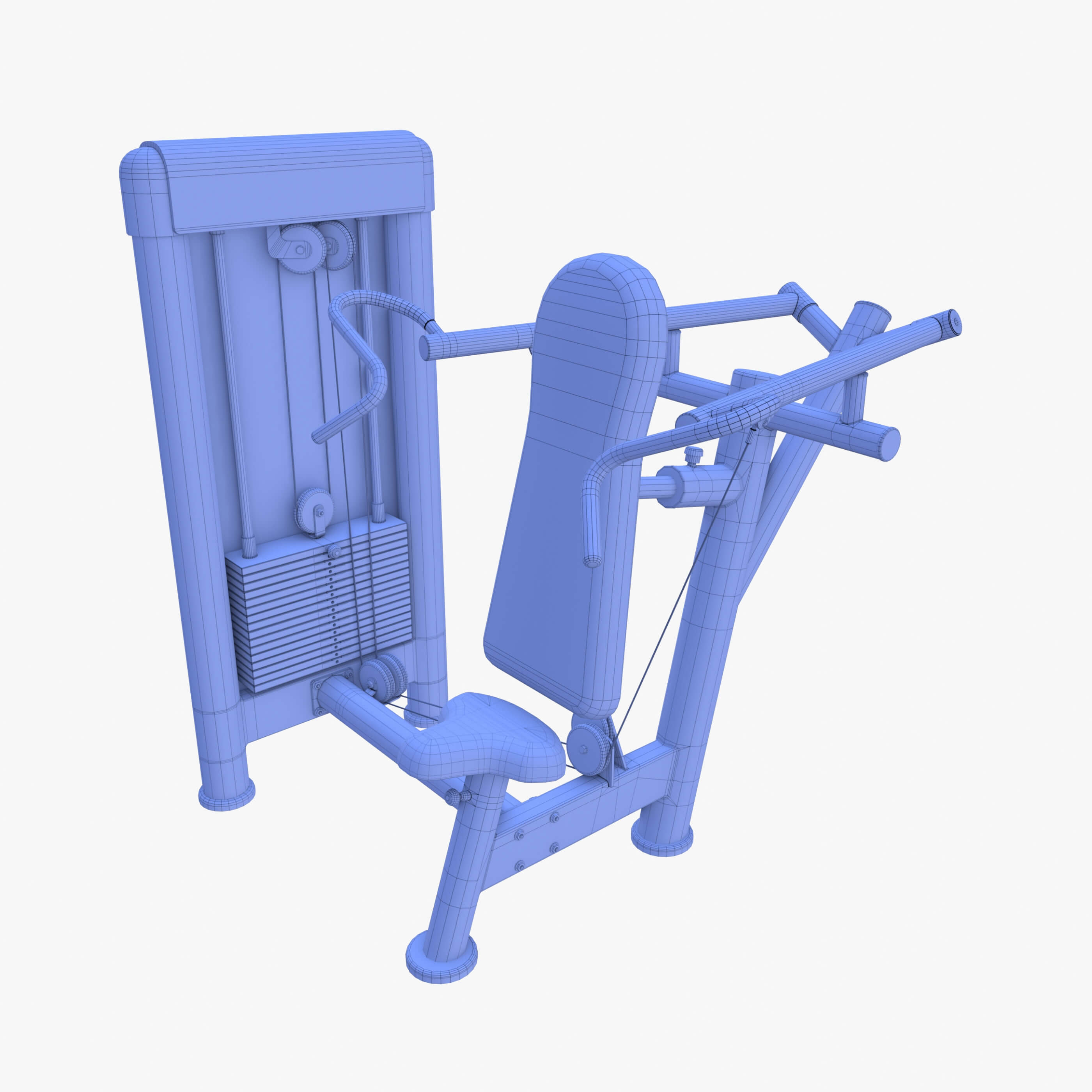Deltoid Press Machine - 3D Model by dragosburian