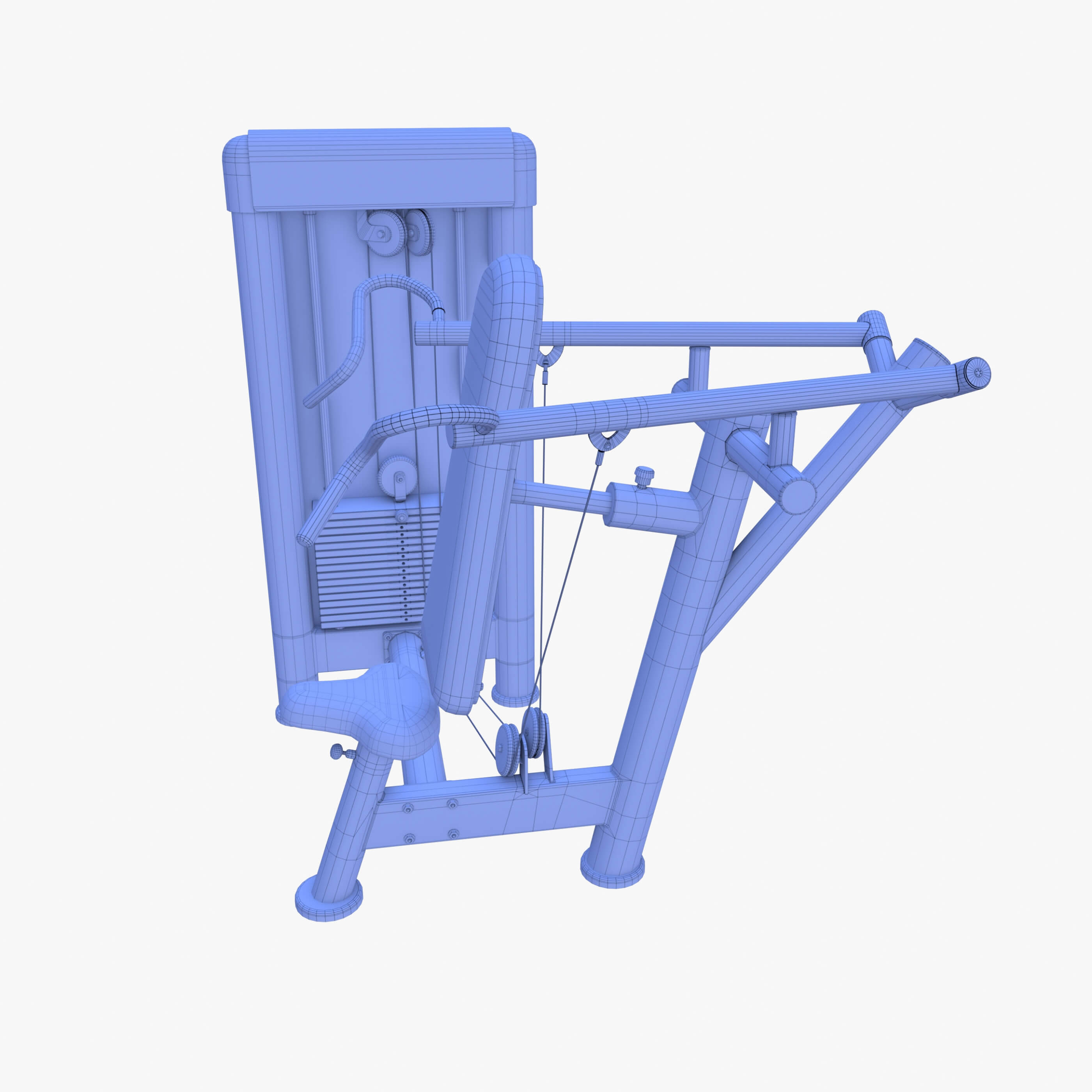 Deltoid Press Machine - 3D Model by dragosburian