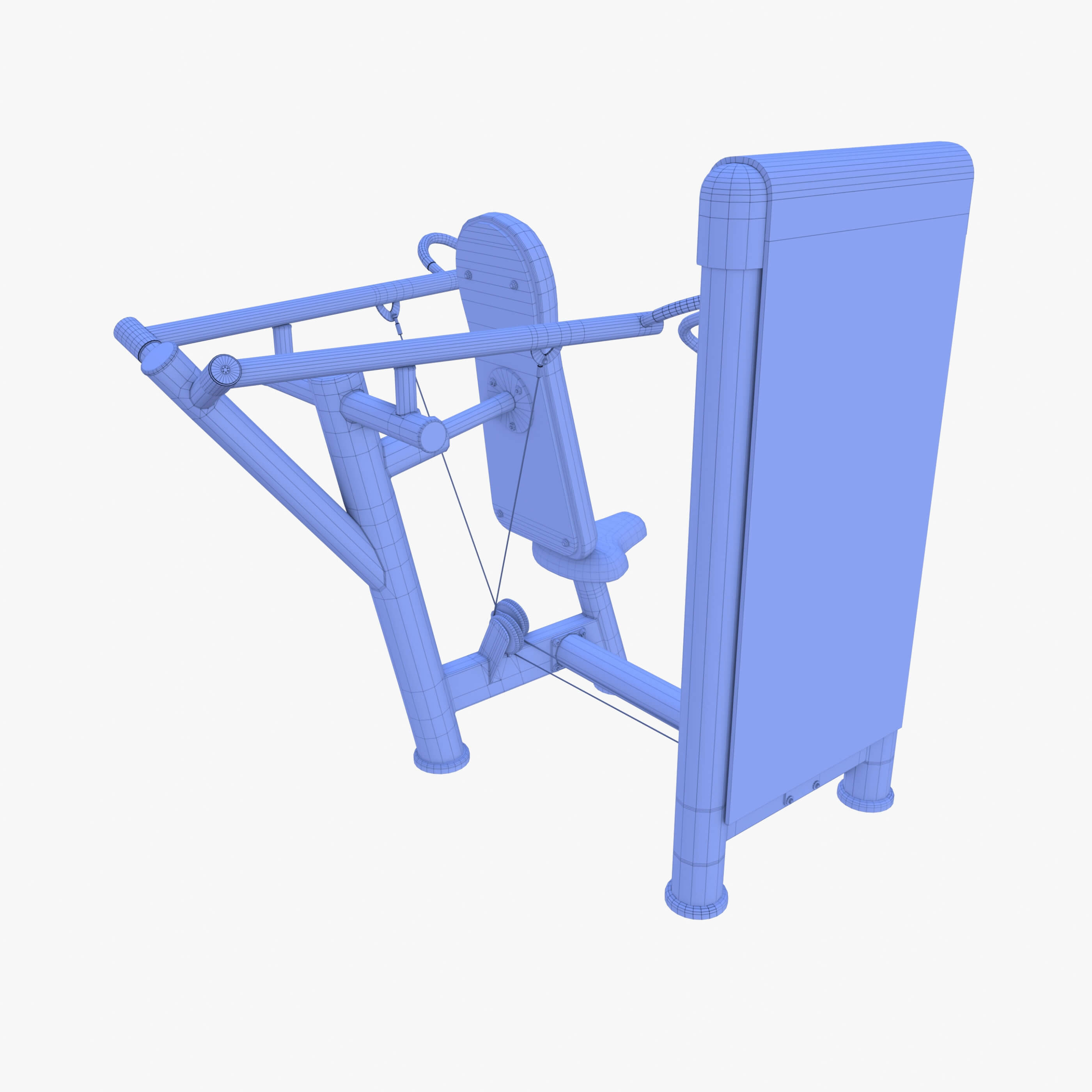 Deltoid Press Machine - 3D Model by dragosburian