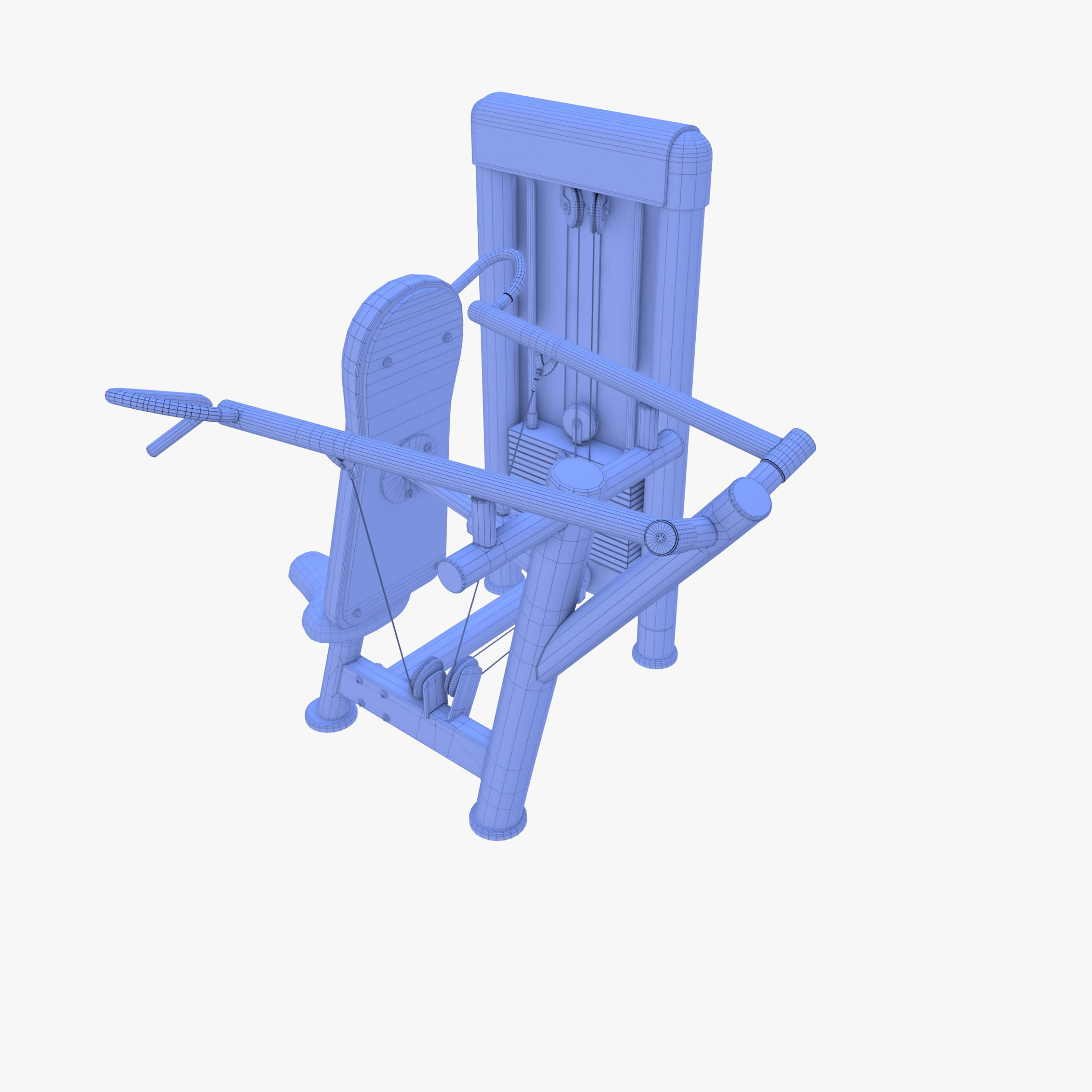 Deltoid Press Machine - 3D Model by dragosburian