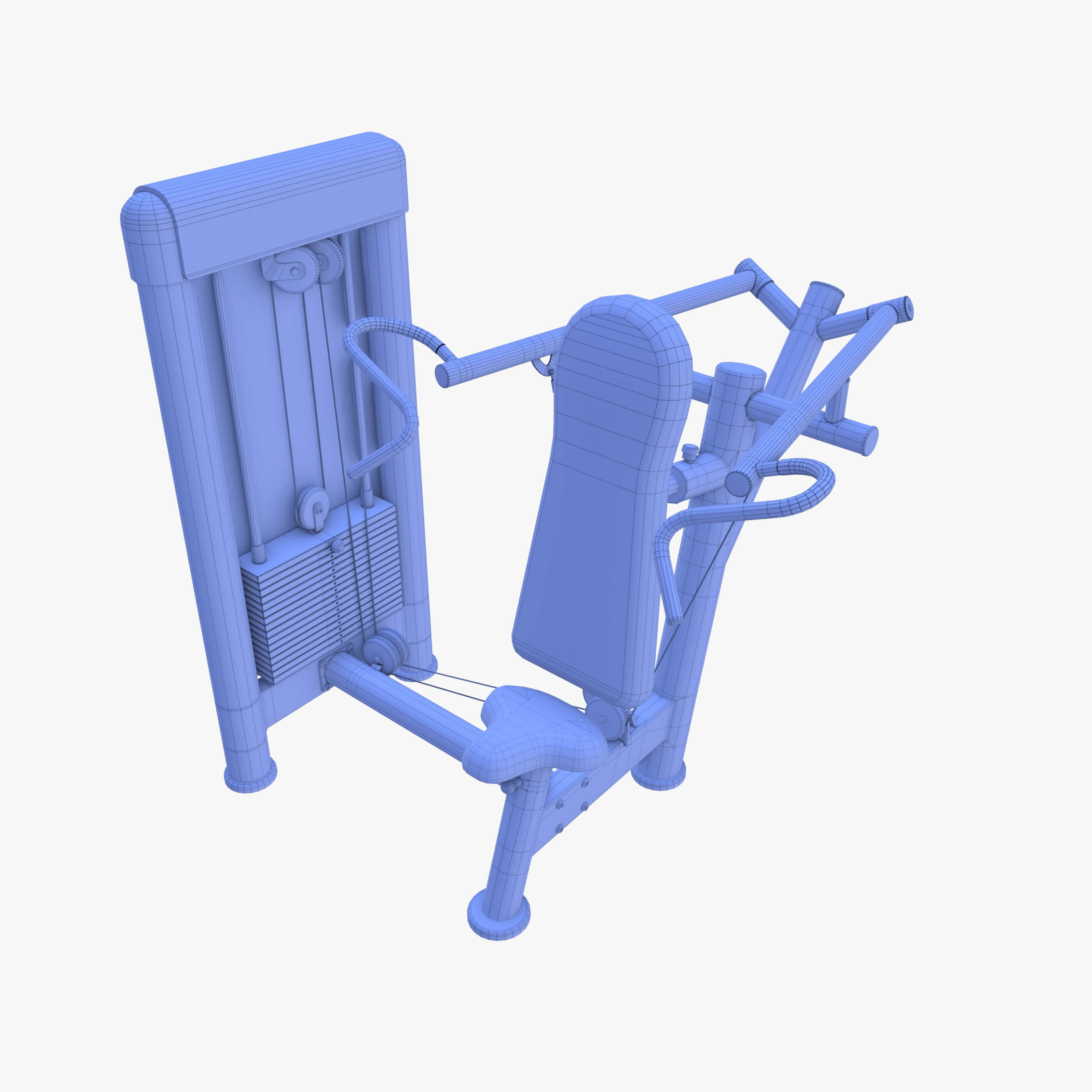 Deltoid Press Machine - 3D Model by dragosburian