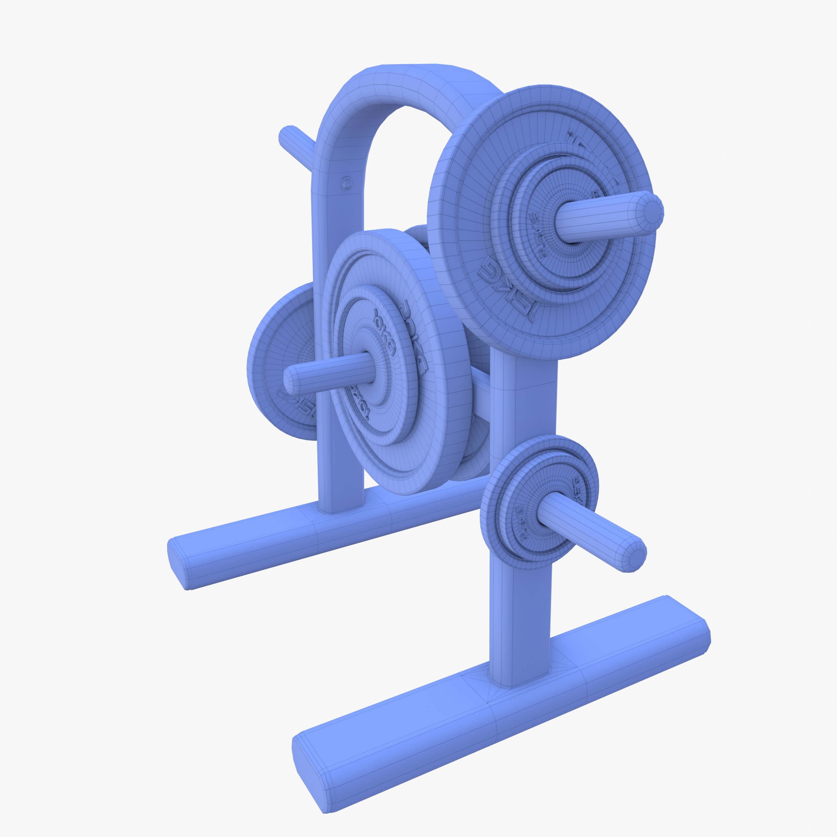 Disk Rack V1 - 3D Model by dragosburian