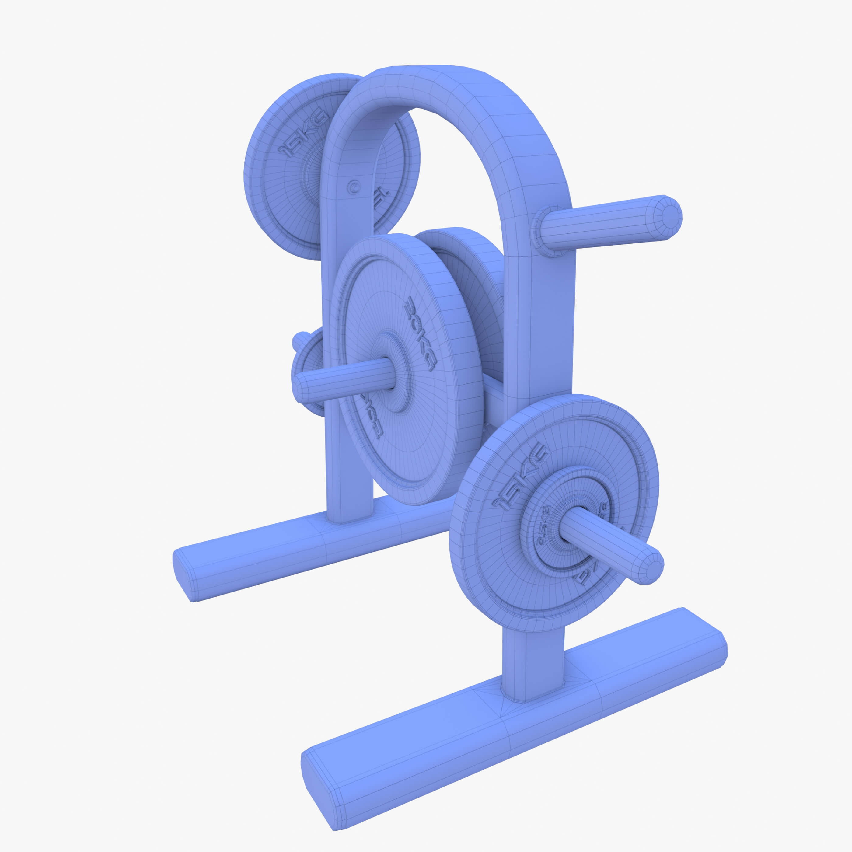 Disk Rack V1 - 3D Model by dragosburian