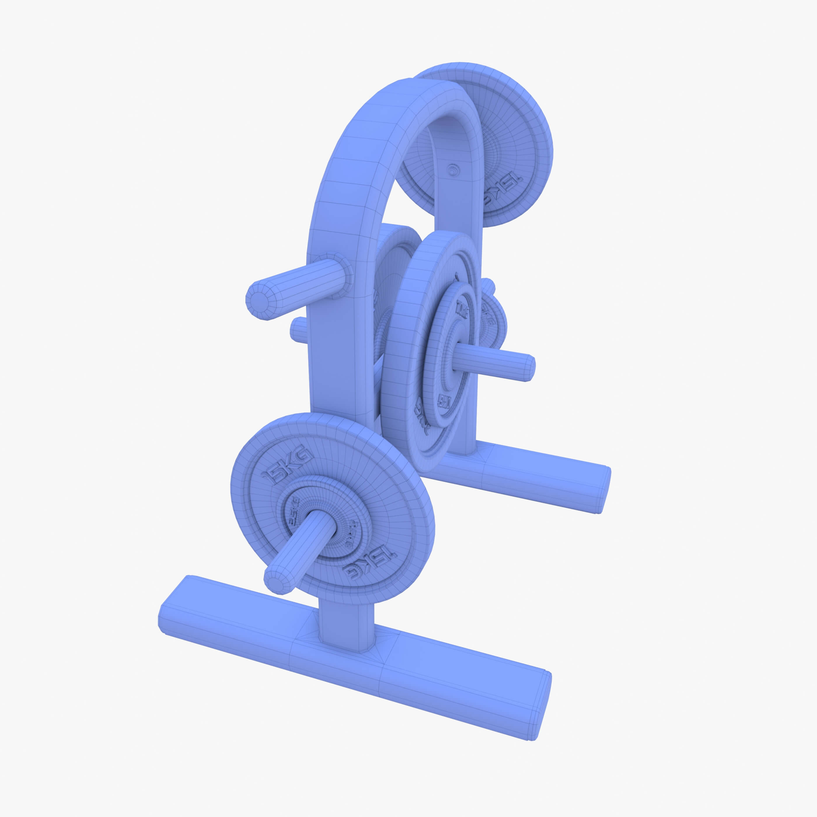 Disk Rack V1 - 3D Model by dragosburian