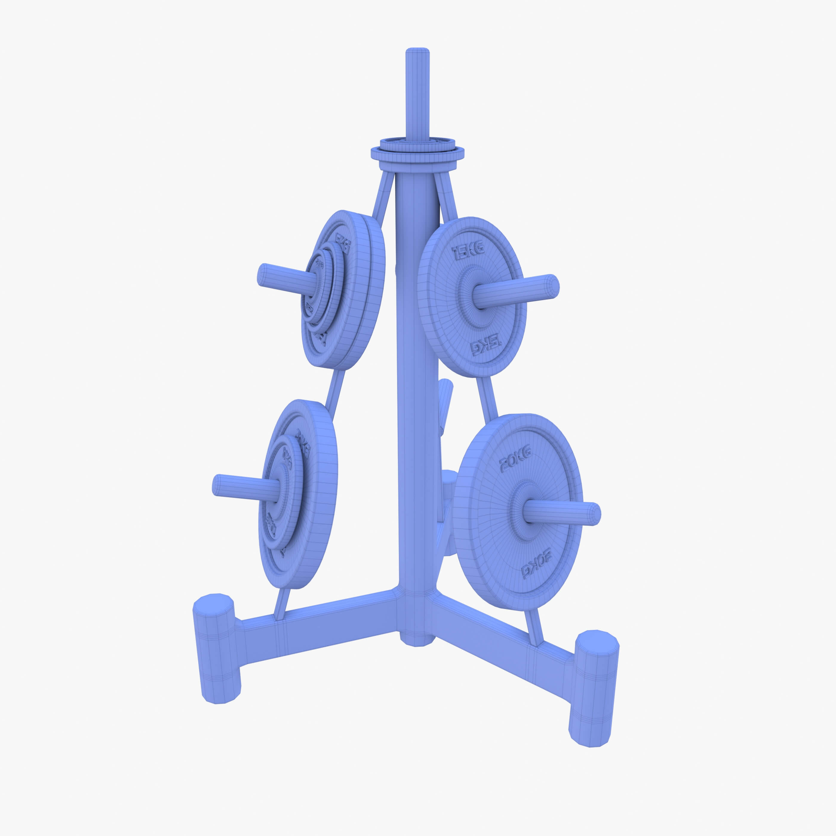 Disk Rack V2 - 3D Model by dragosburian