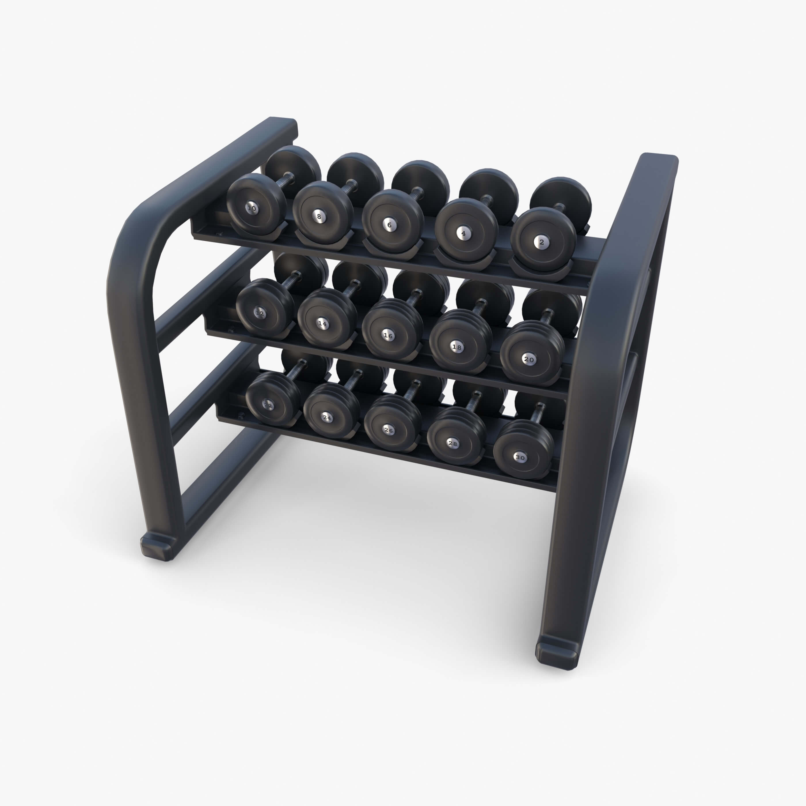 Dumbbell Rack V1 - 3D Model by dragosburian