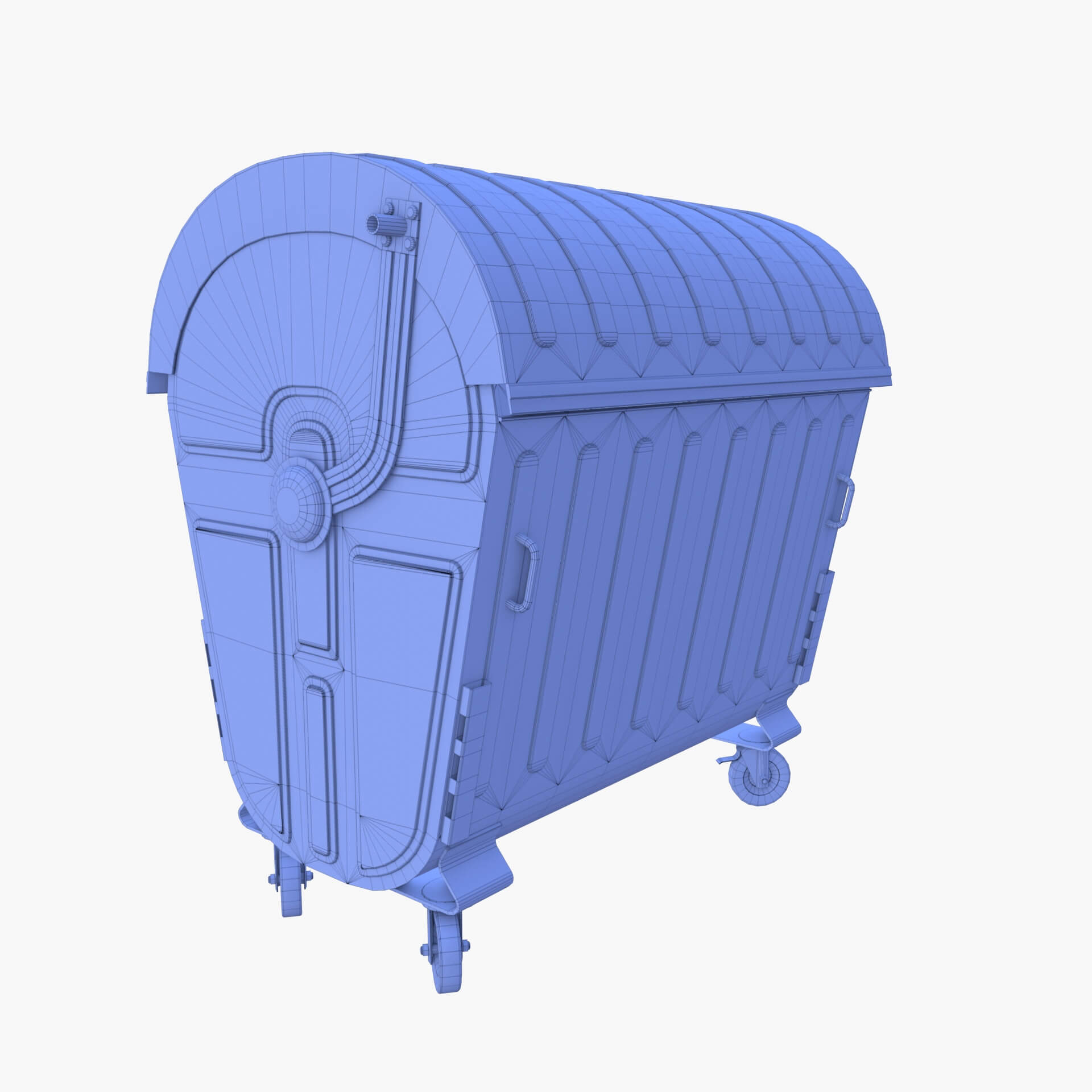Dumpster V1 Weathered - 3D Model by dragosburian