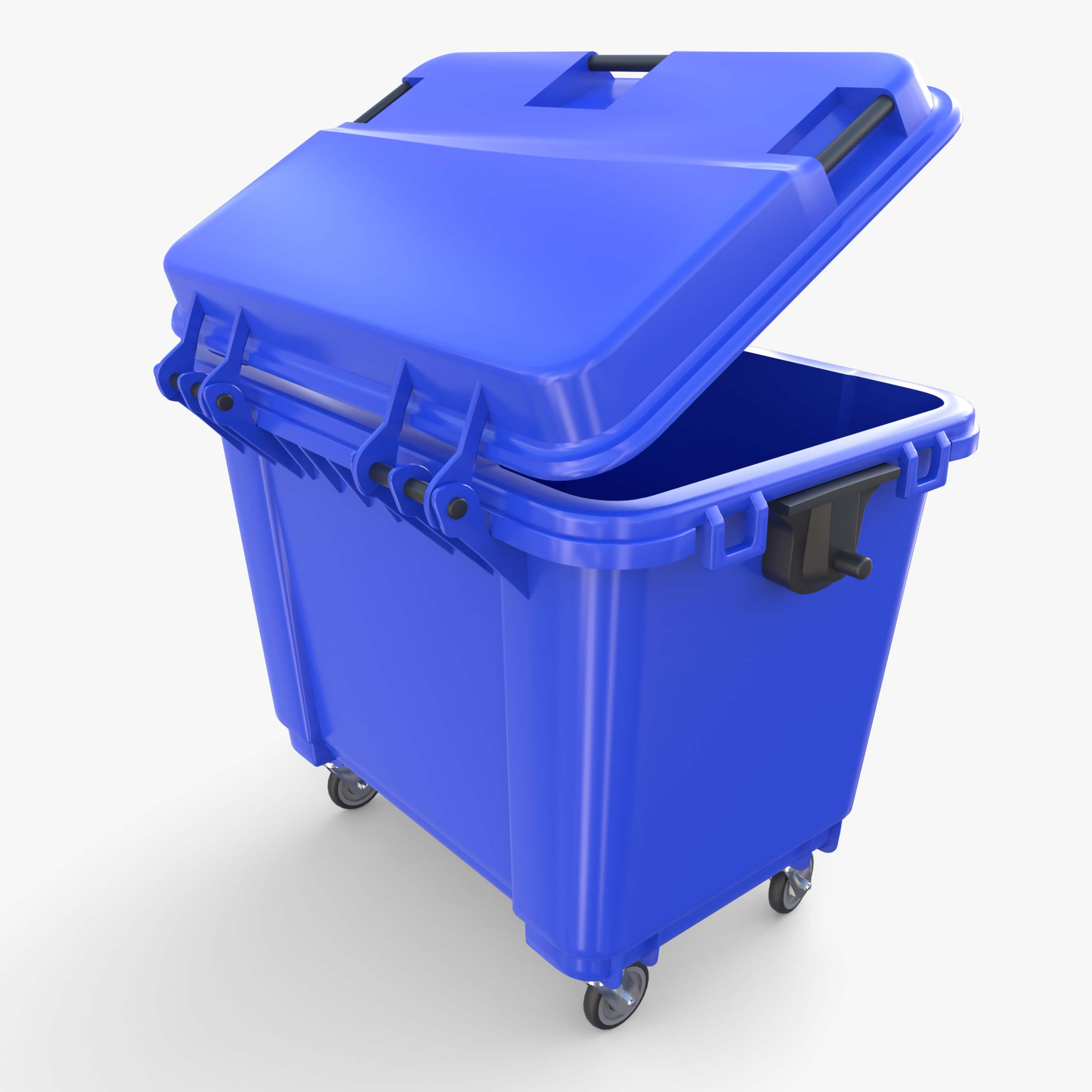 Dumpster V2 Blue - 3D Model by dragosburian