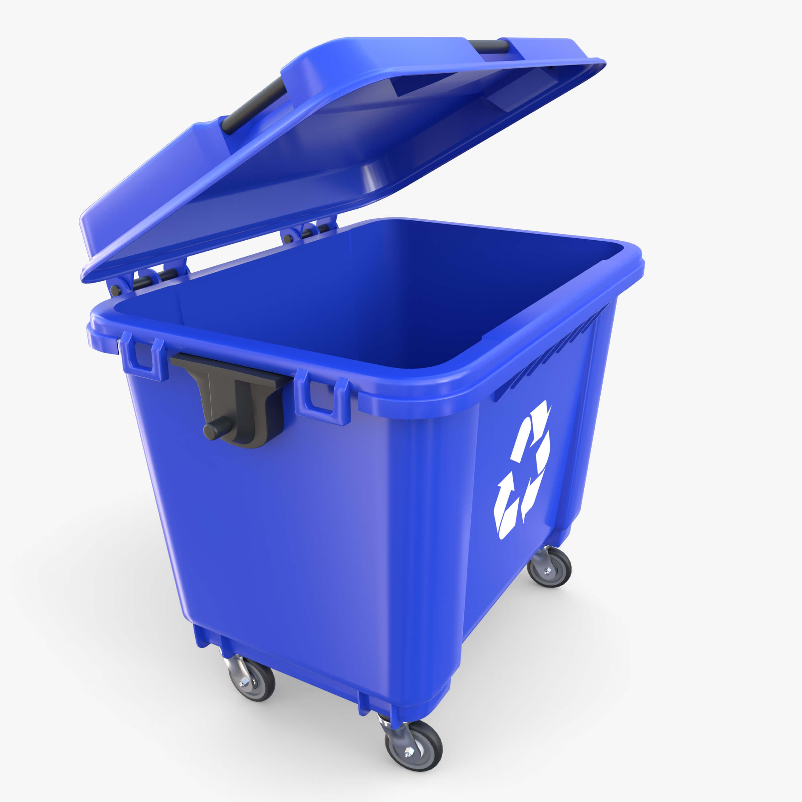 Dumpster V2 Blue - 3D Model by dragosburian