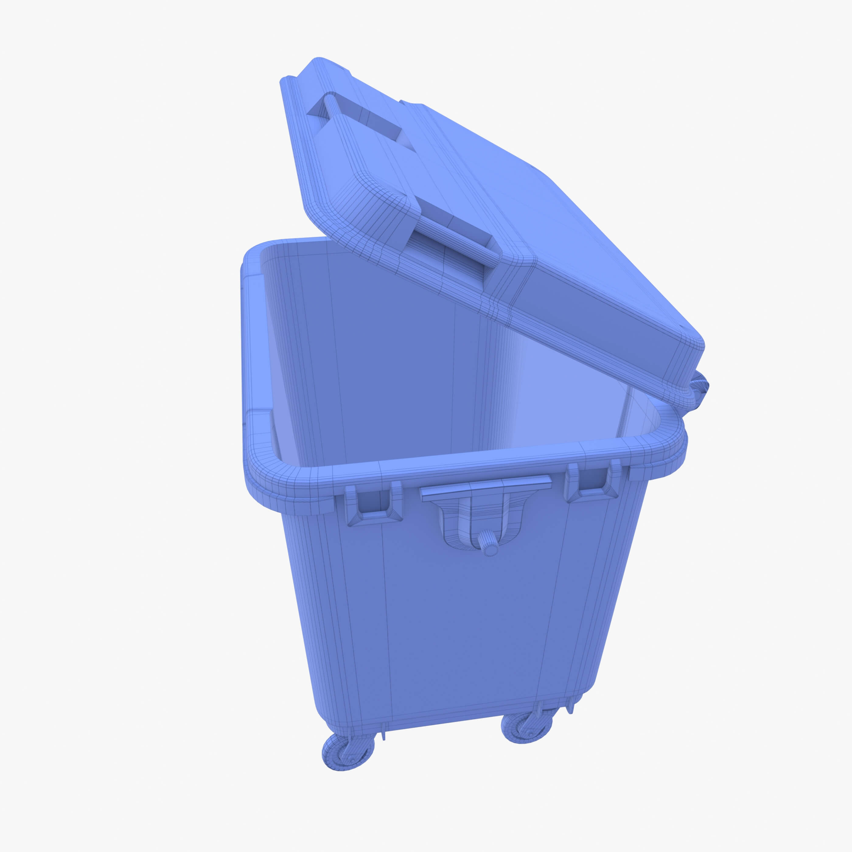 Dumpster V2 Blue - 3D Model by dragosburian