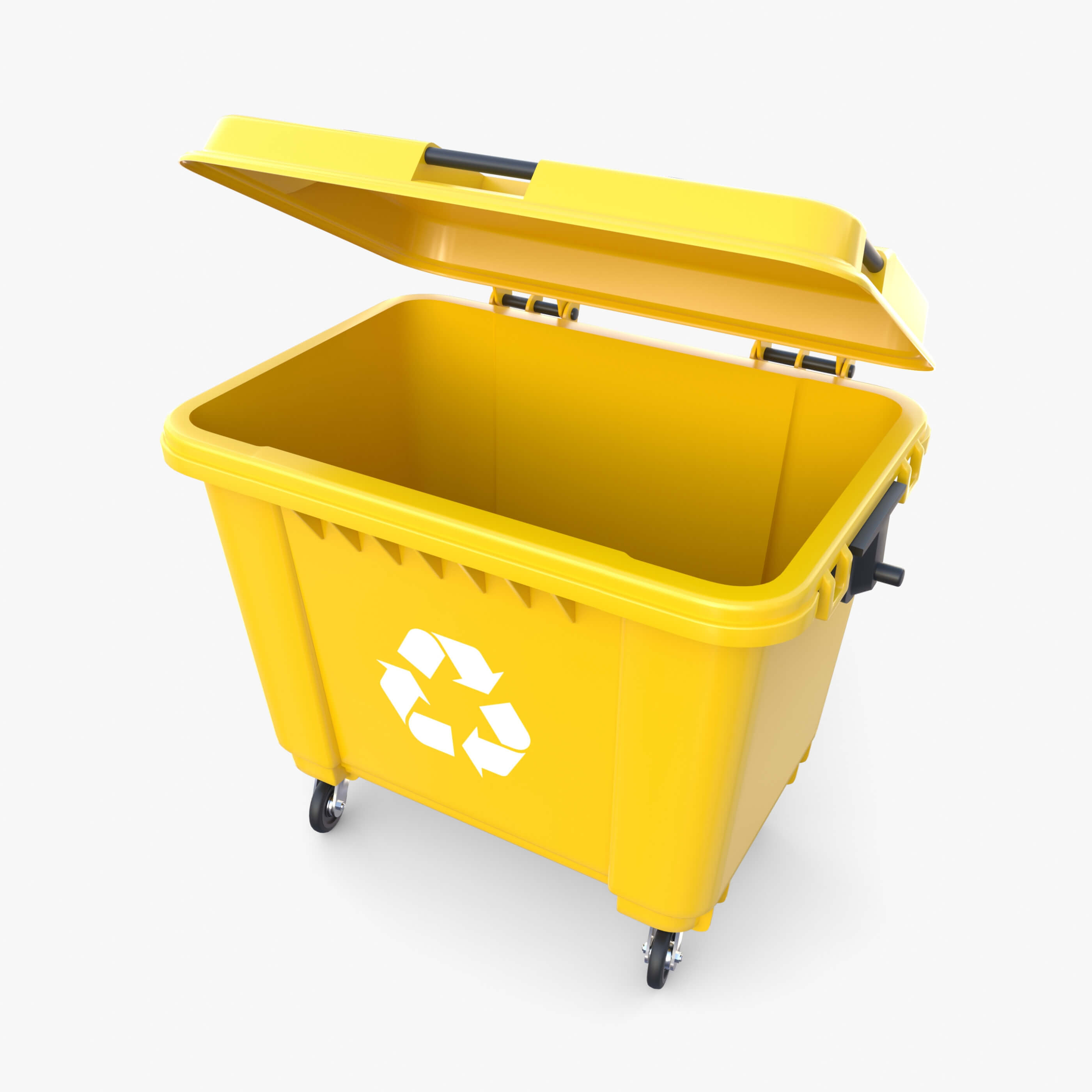 Dumpster V3 Yellow - 3D Model by dragosburian