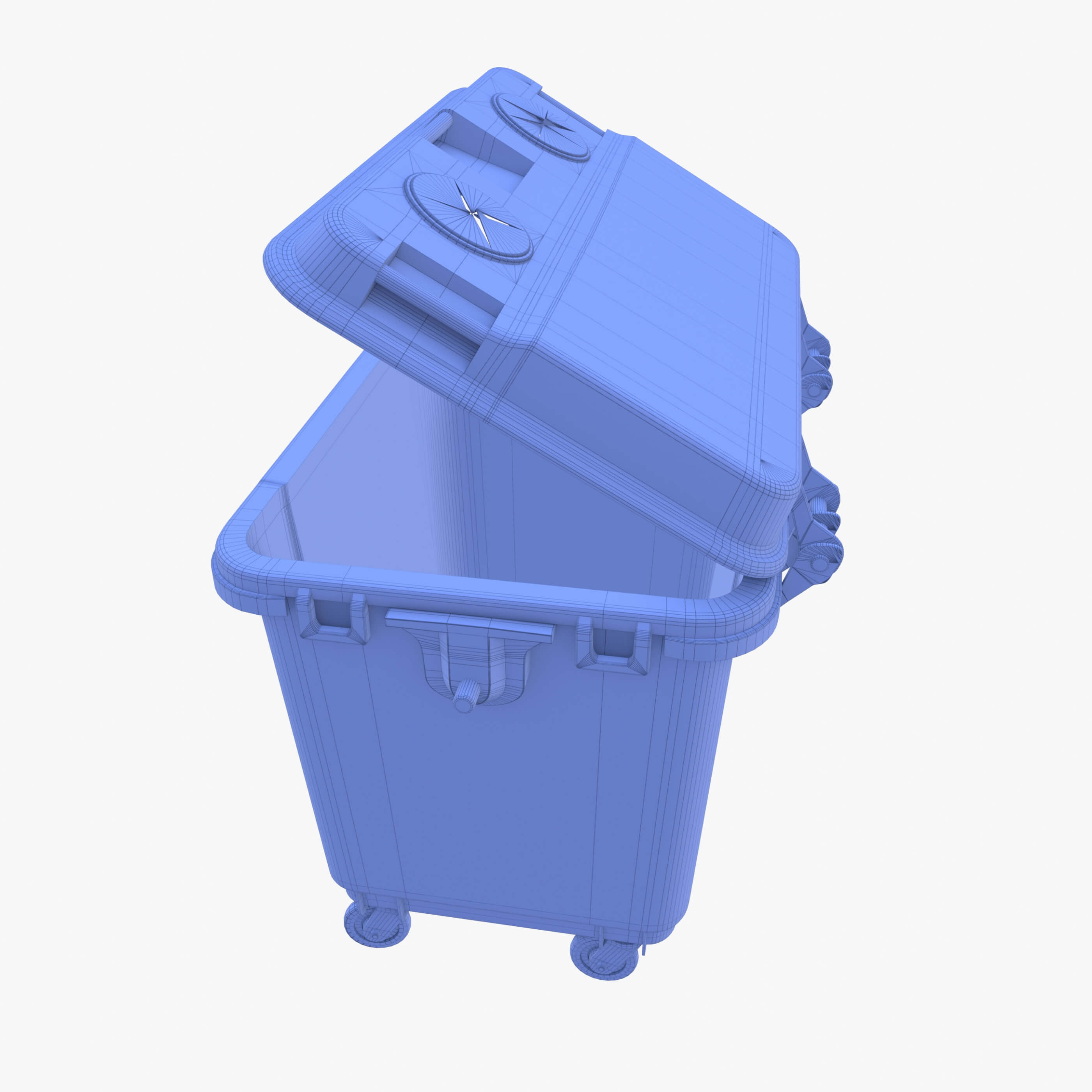 Dumpster V3 Yellow - 3D Model by dragosburian