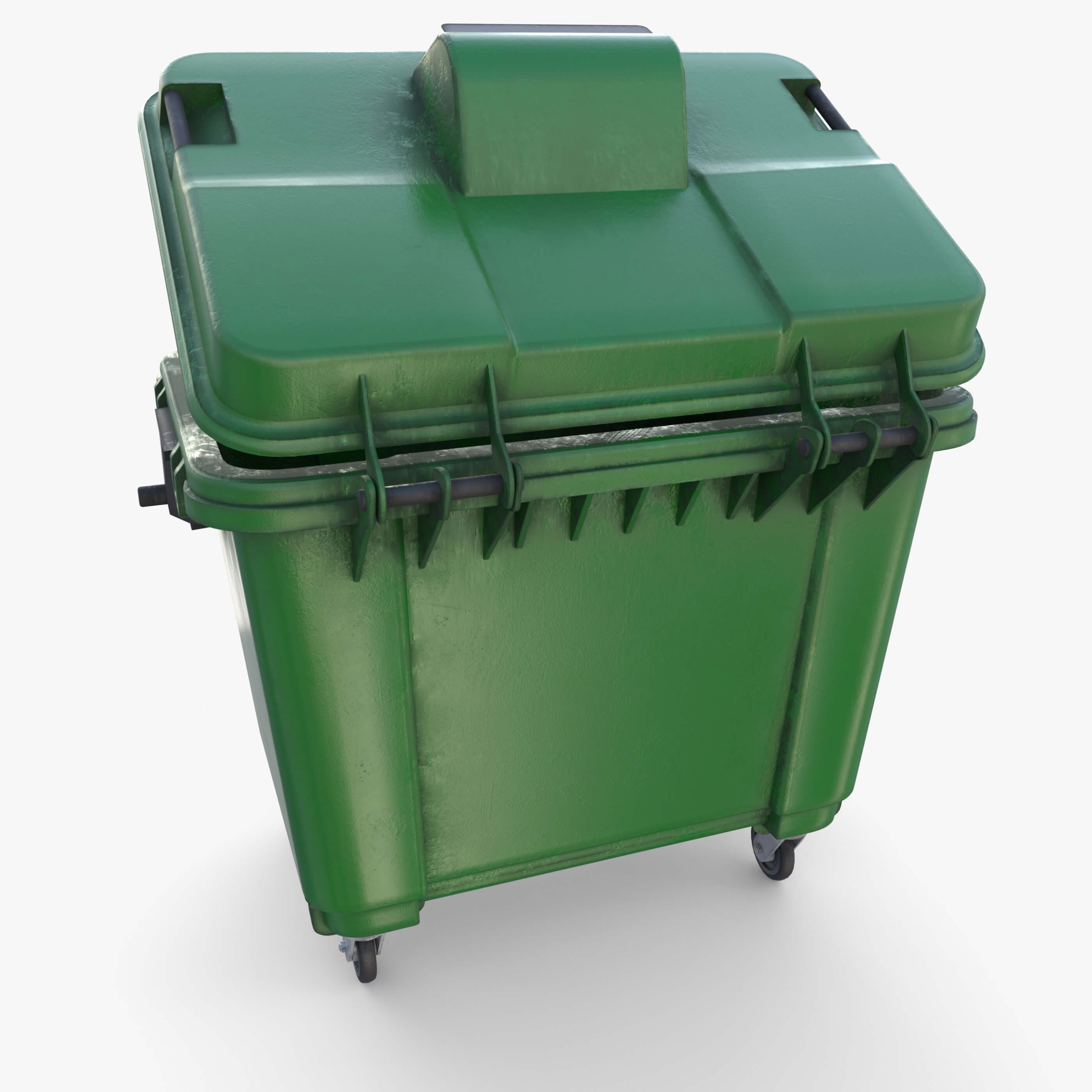 Dumpster V4 Weathered - 3D Model by dragosburian