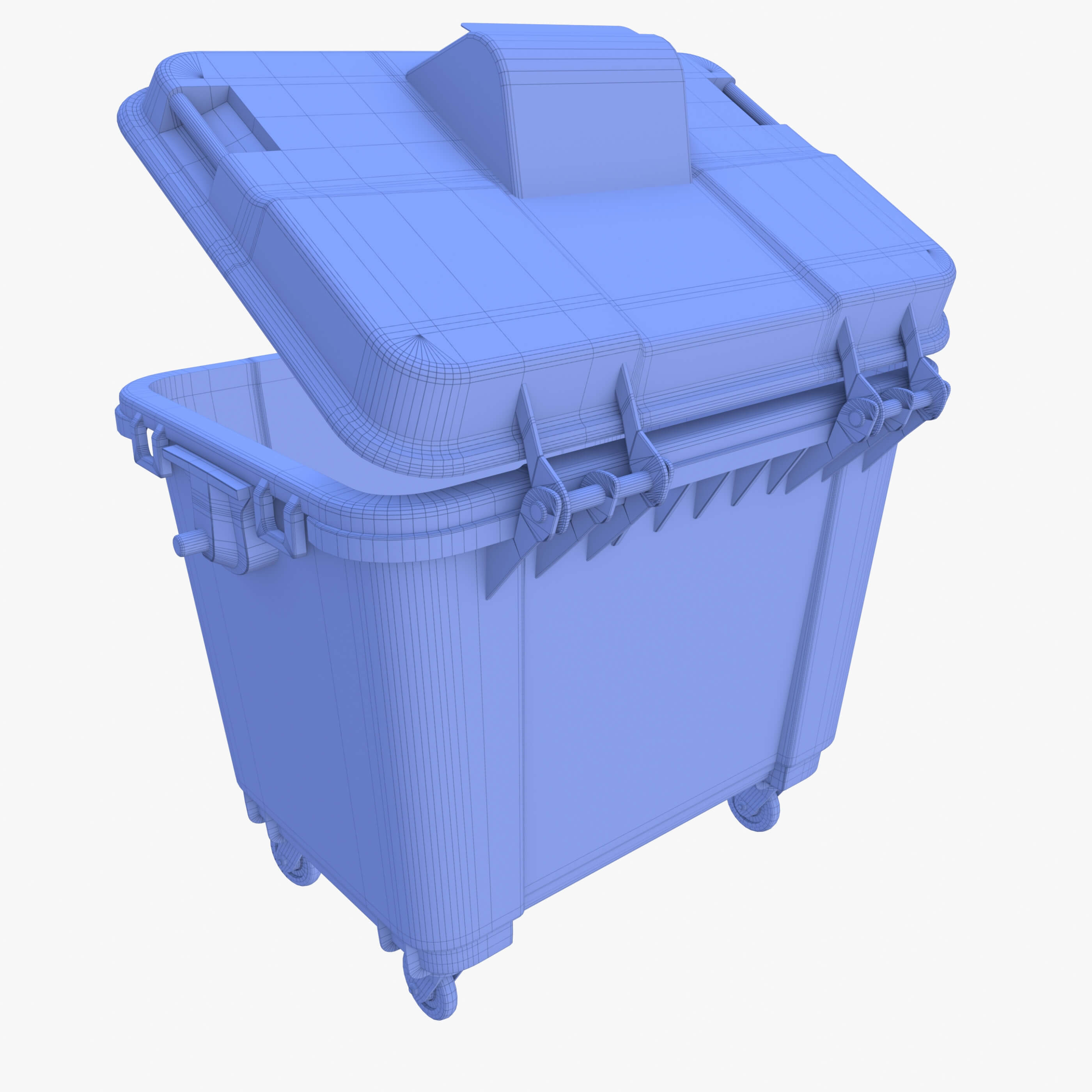 Dumpster V4 Weathered - 3D Model by dragosburian