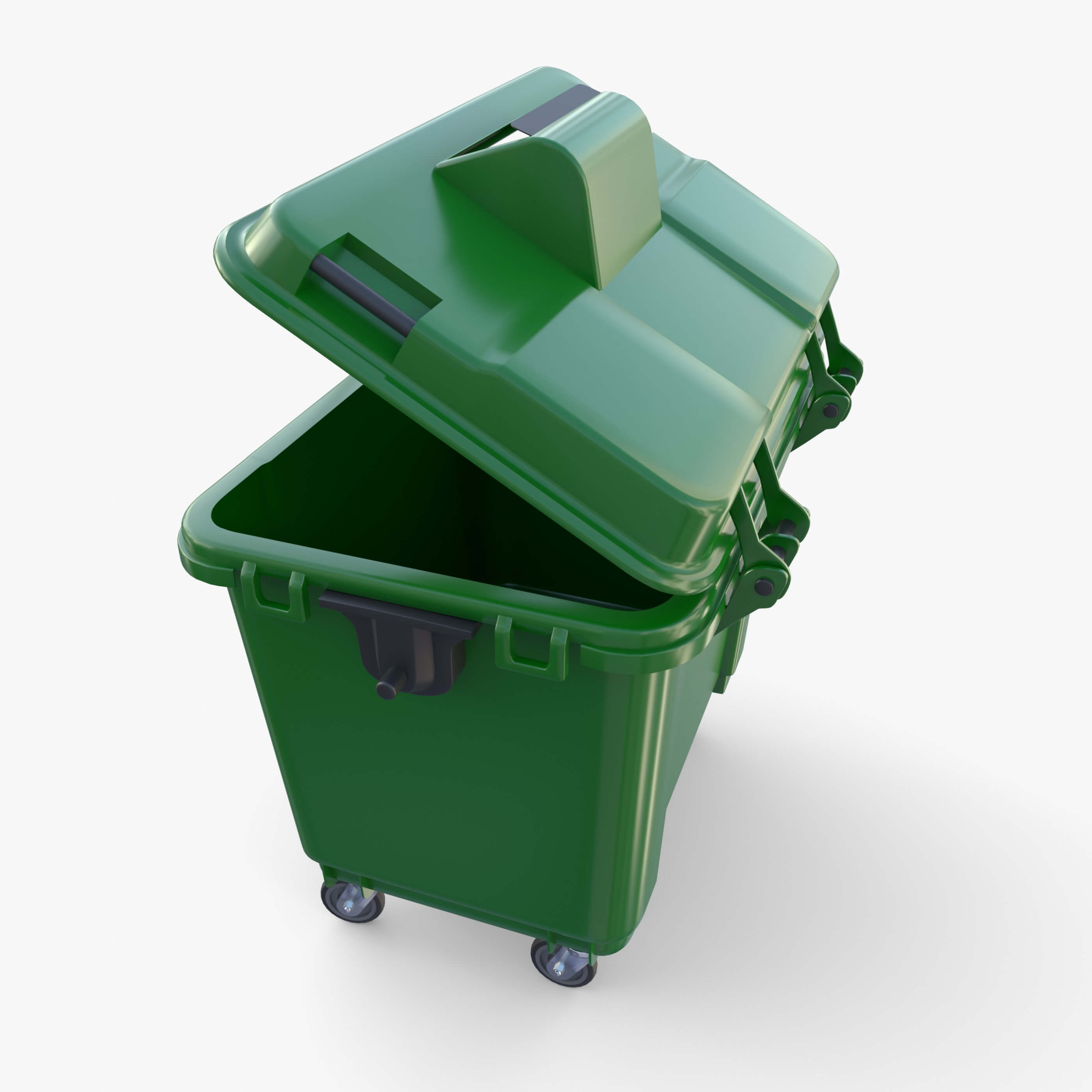 Dumpster V4 Green - 3D Model by dragosburian