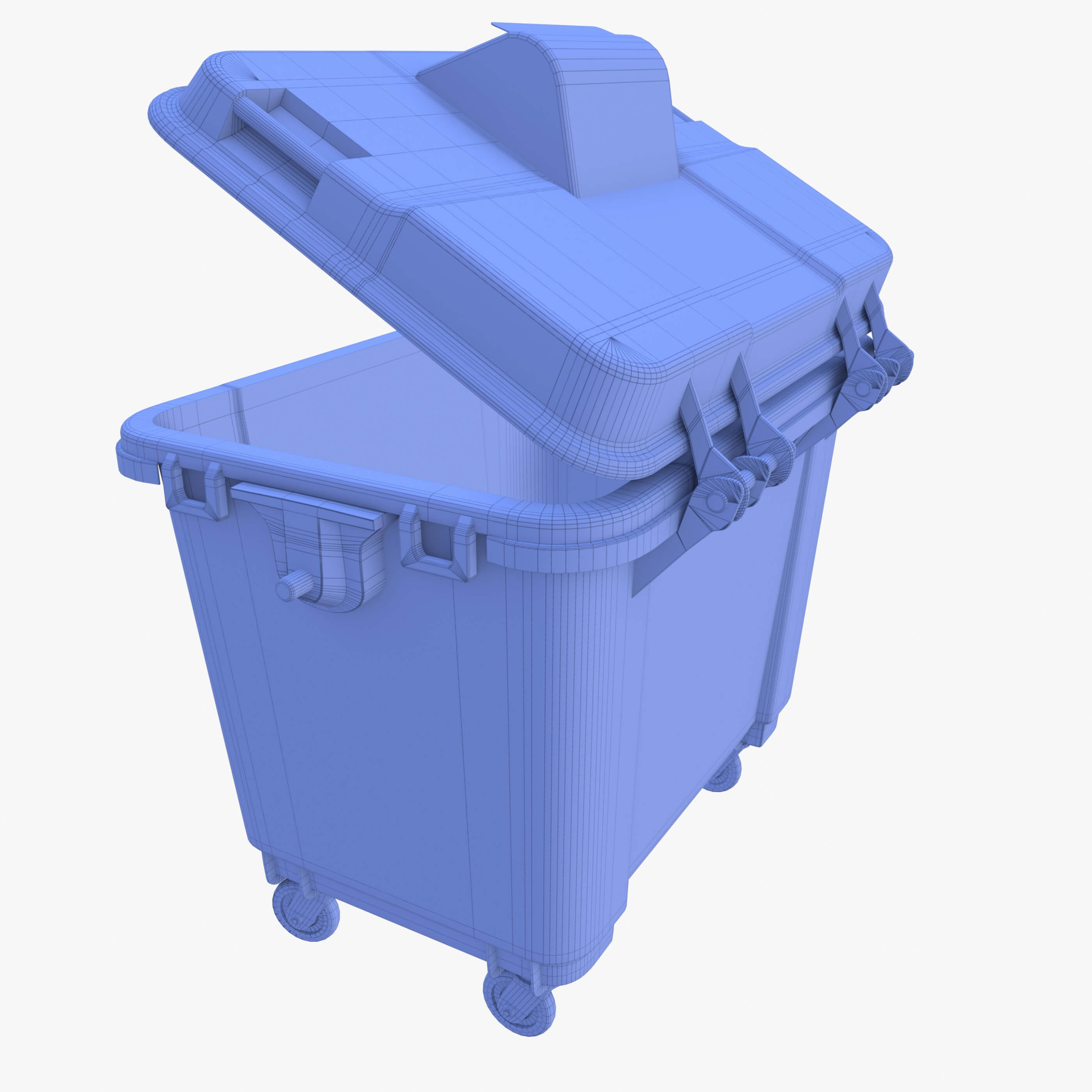 Dumpster V4 Green - 3D Model by dragosburian