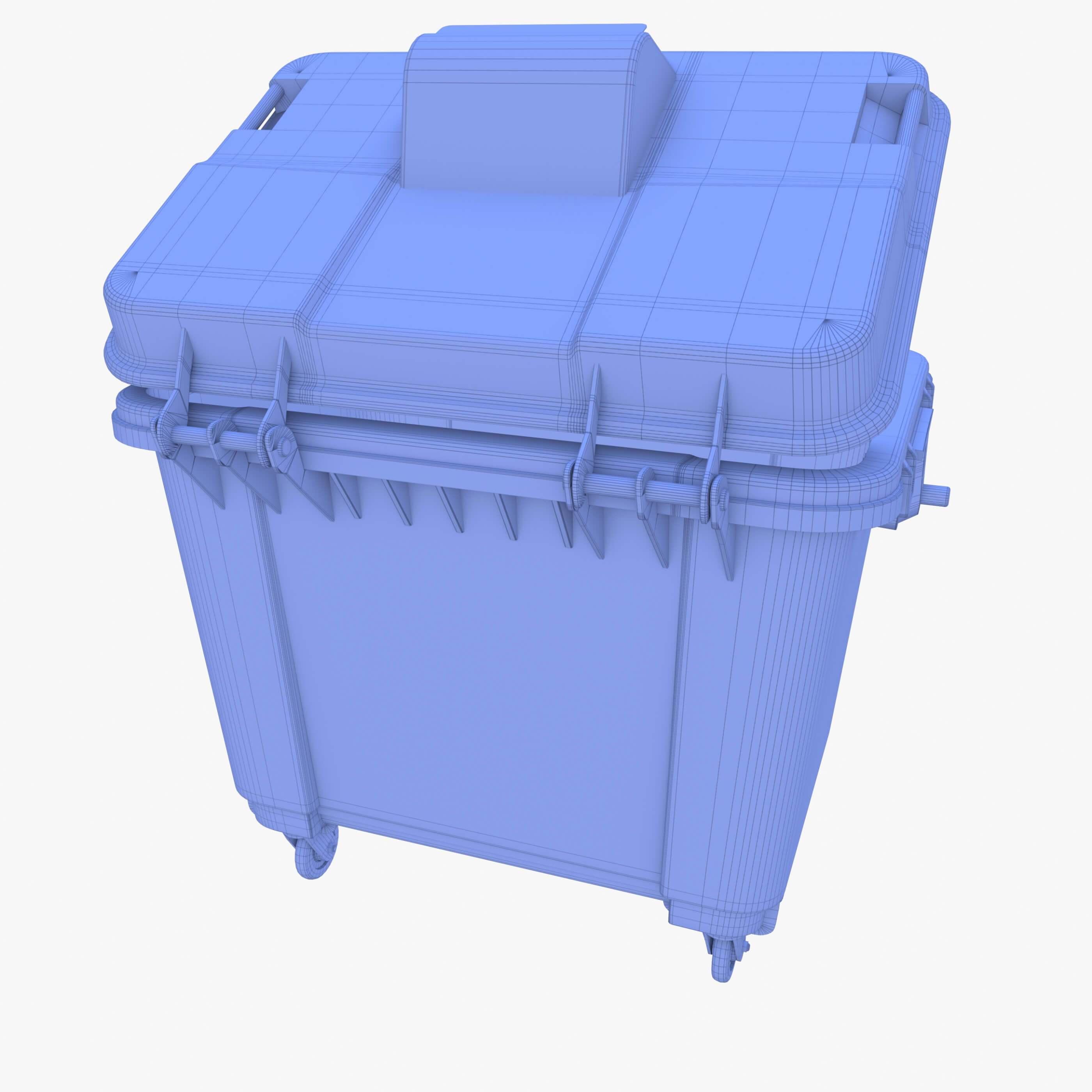 Dumpster V4 Green - 3D Model by dragosburian