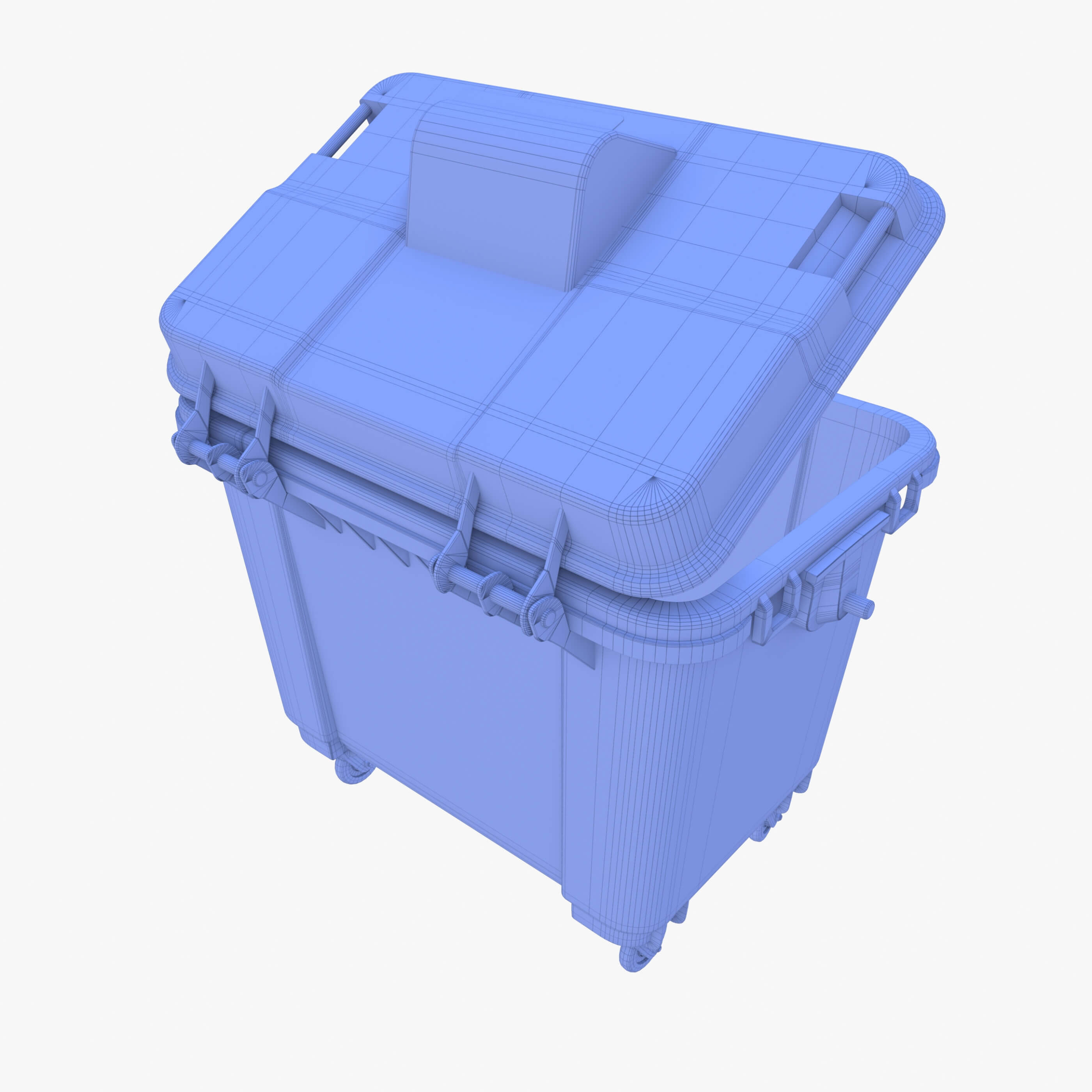 Dumpster V4 Green - 3D Model by dragosburian