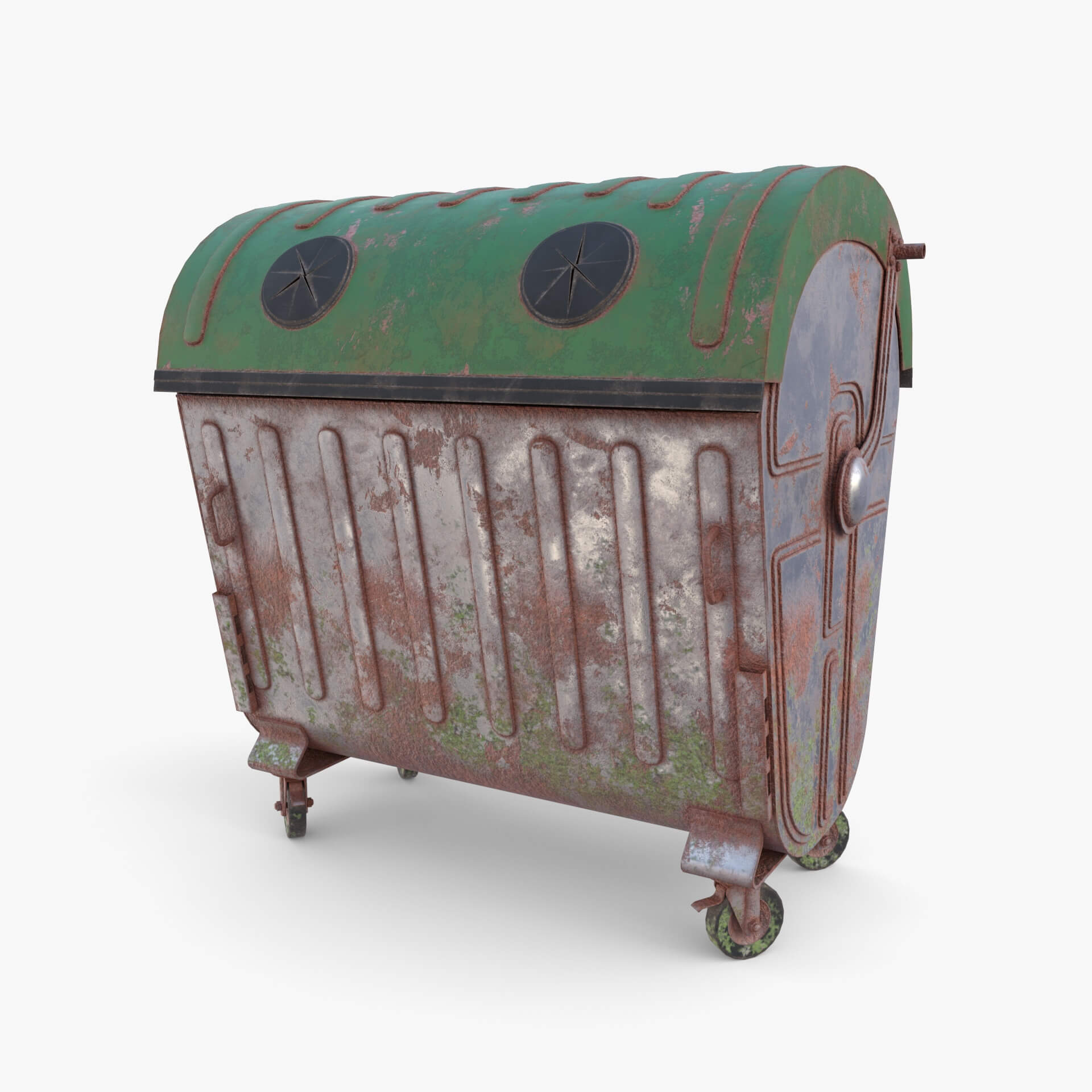 Dumpster V5 Weathered - 3D Model by dragosburian