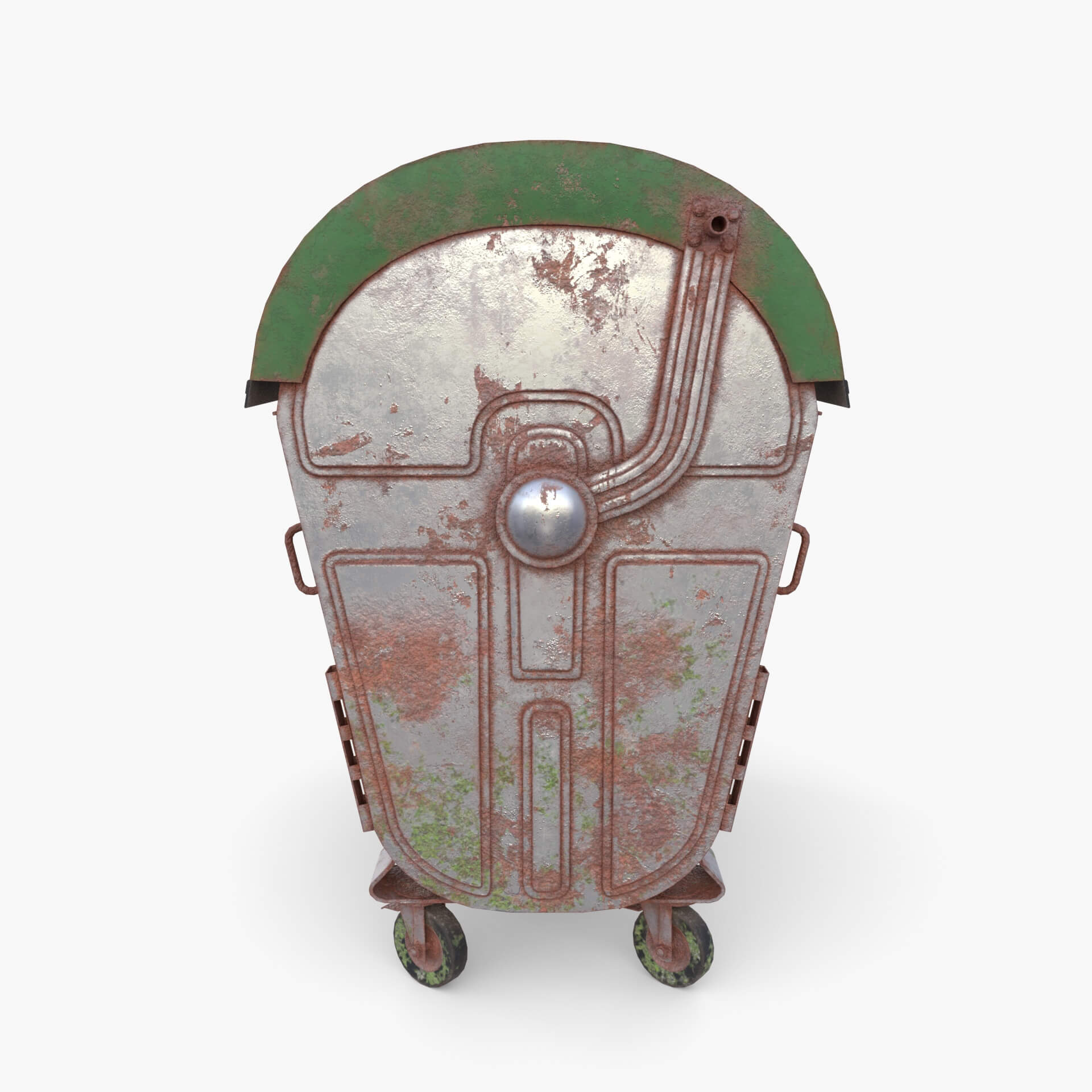 Dumpster V5 Weathered - 3D Model by dragosburian