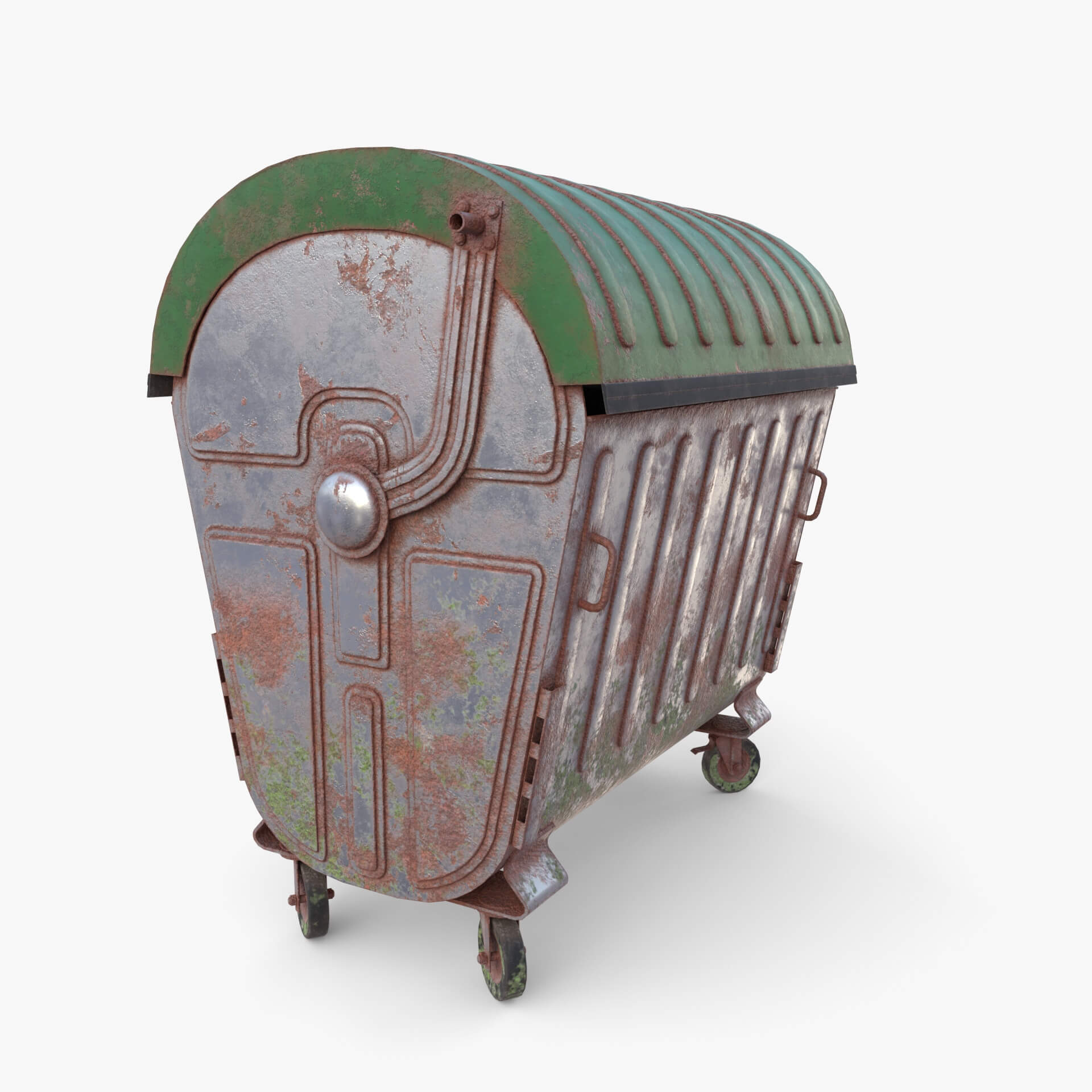 Dumpster V5 Weathered - 3D Model by dragosburian