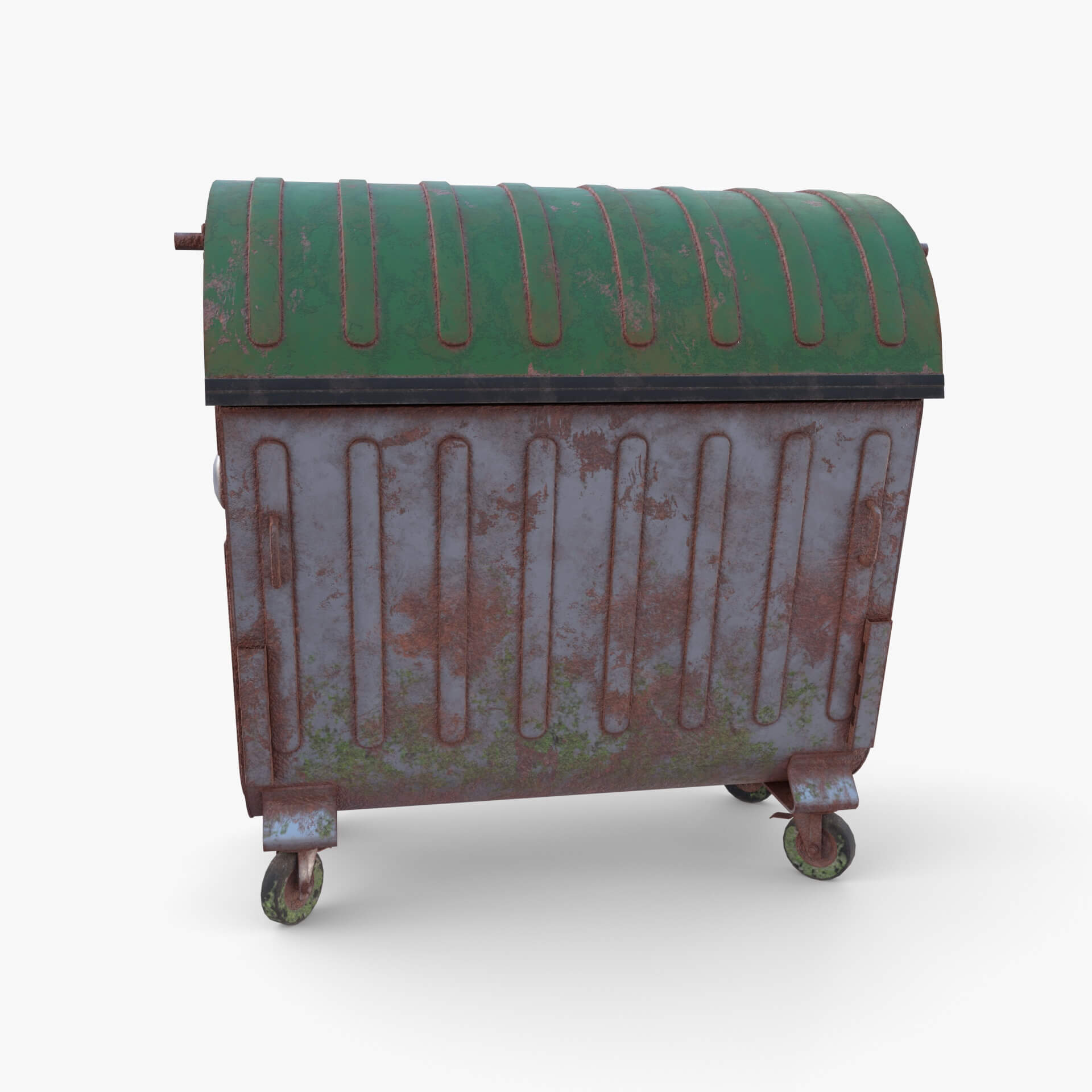 Dumpster V5 Weathered - 3D Model by dragosburian