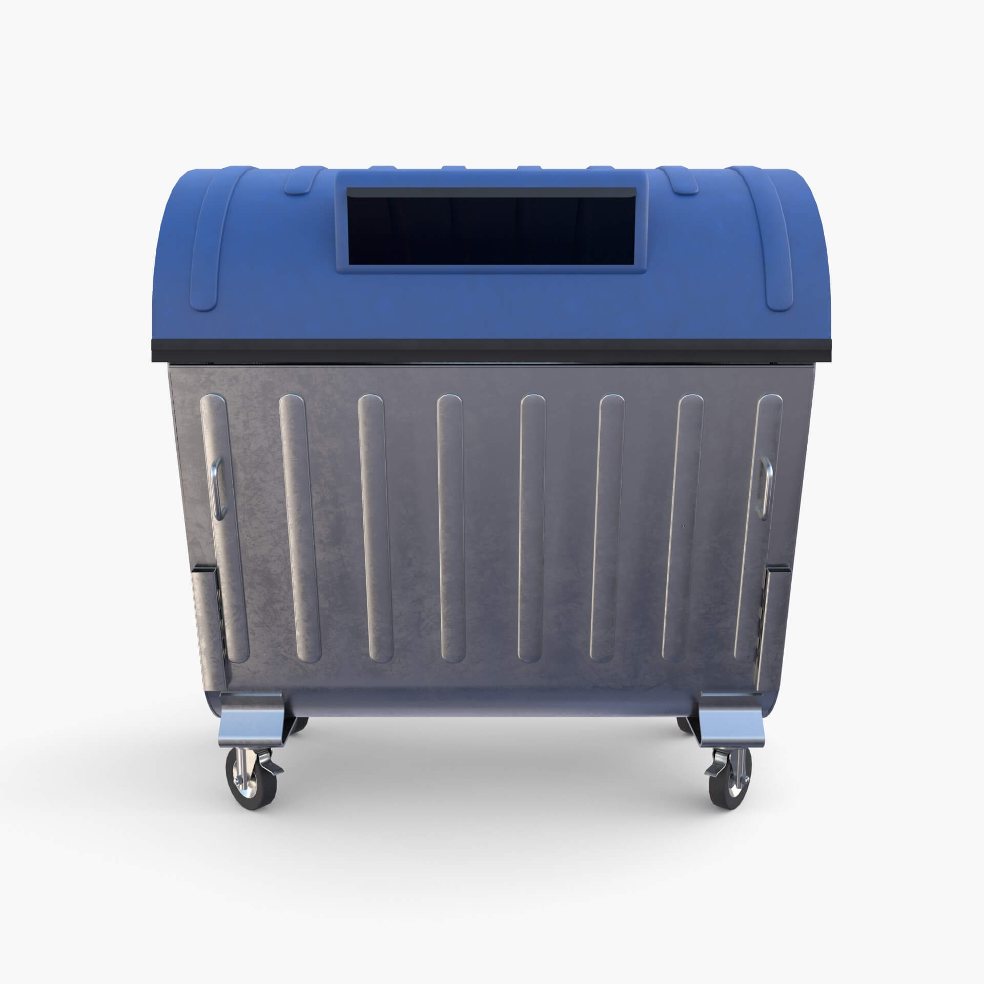 Dumpster V6 blue - 3D Model by dragosburian