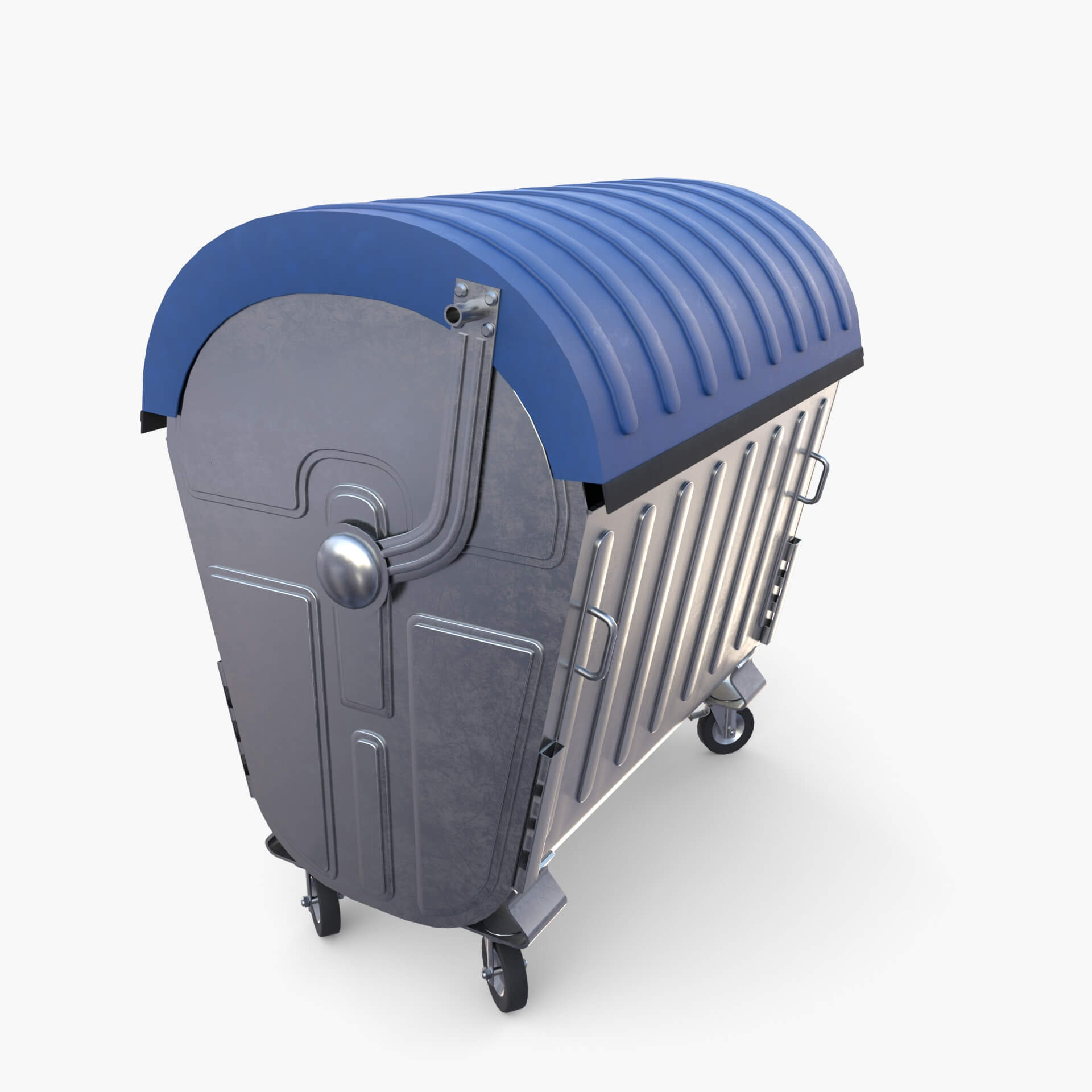 Dumpster V6 blue - 3D Model by dragosburian