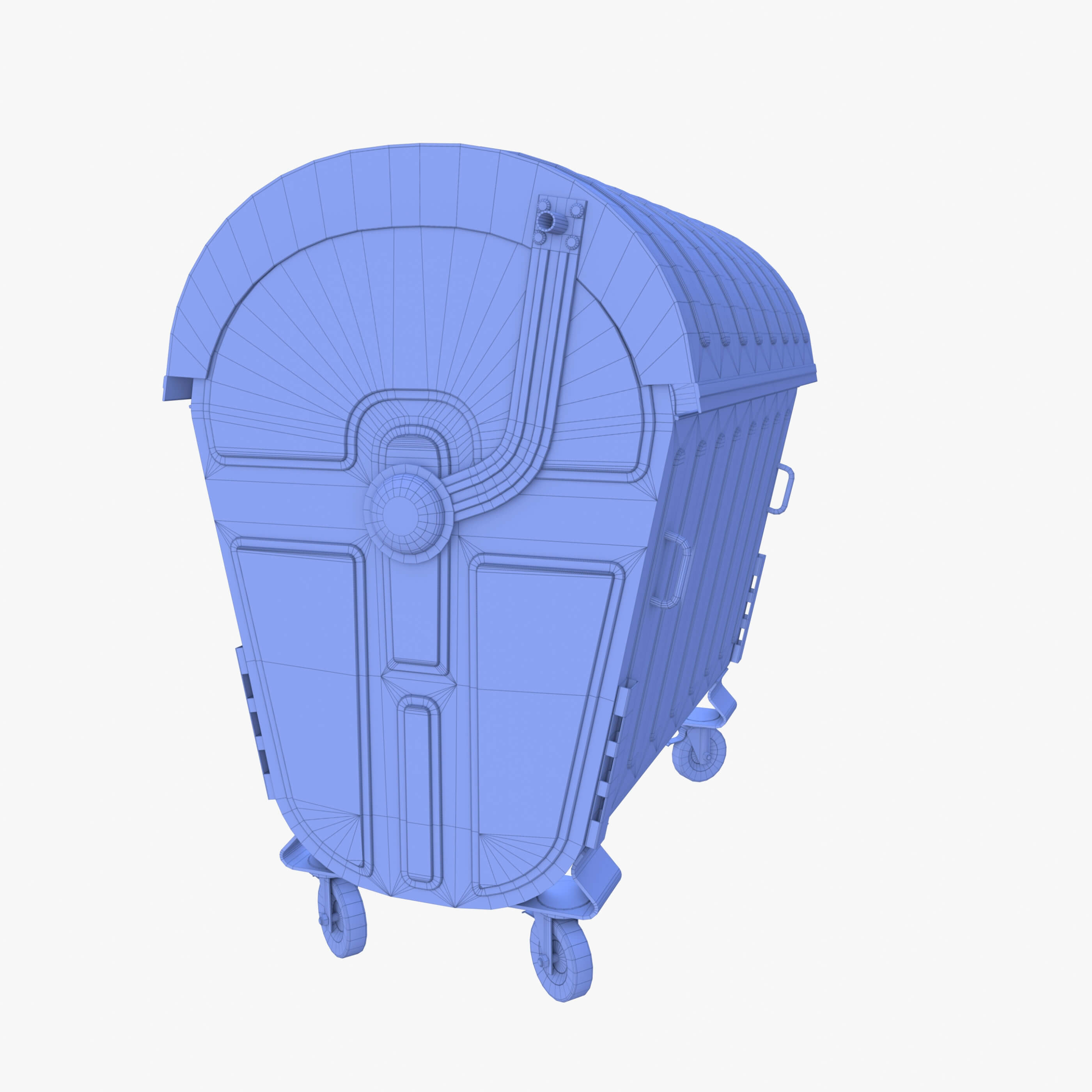 Dumpster V6 blue - 3D Model by dragosburian