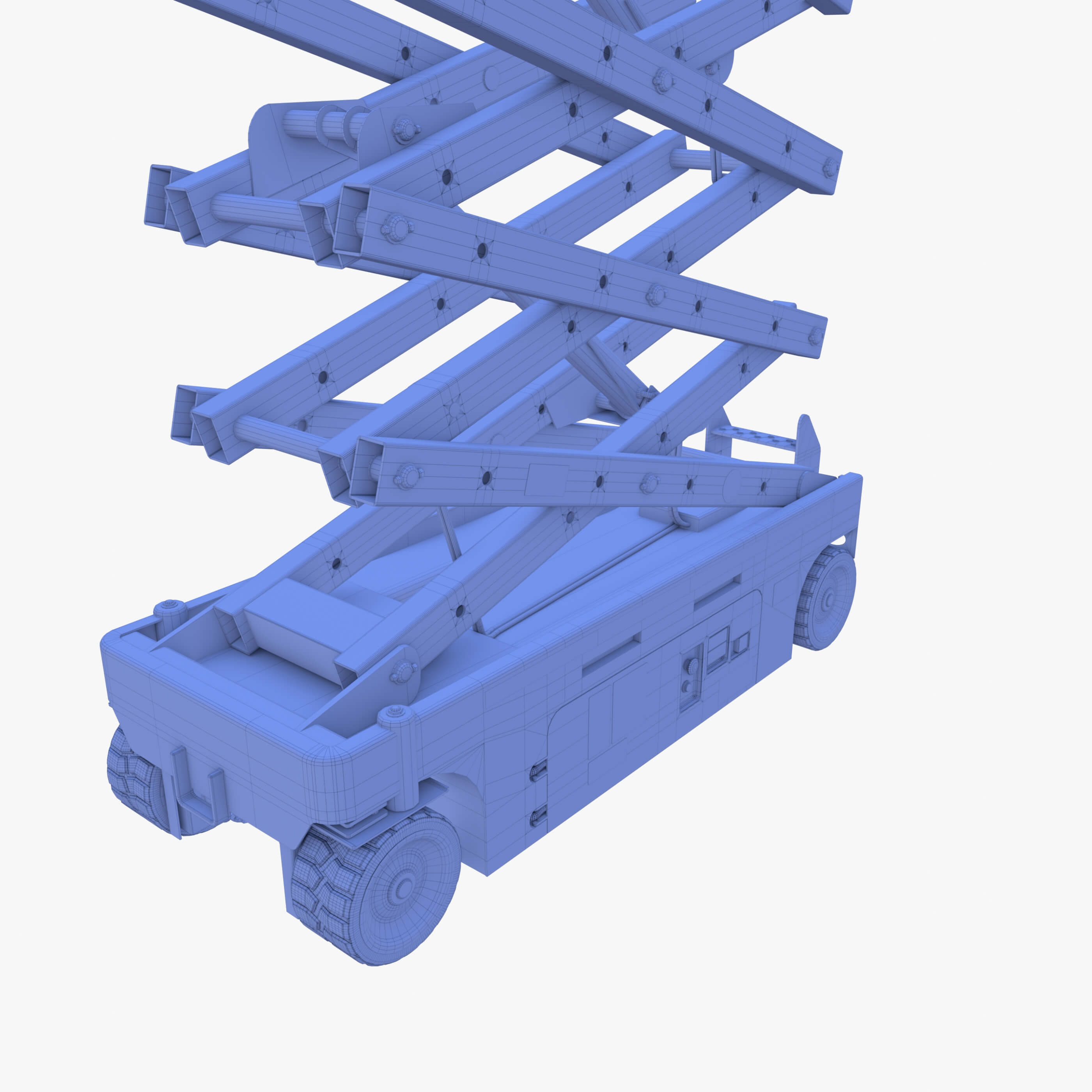 Electric Scissor Lift V1 - 3D Model by dragosburian