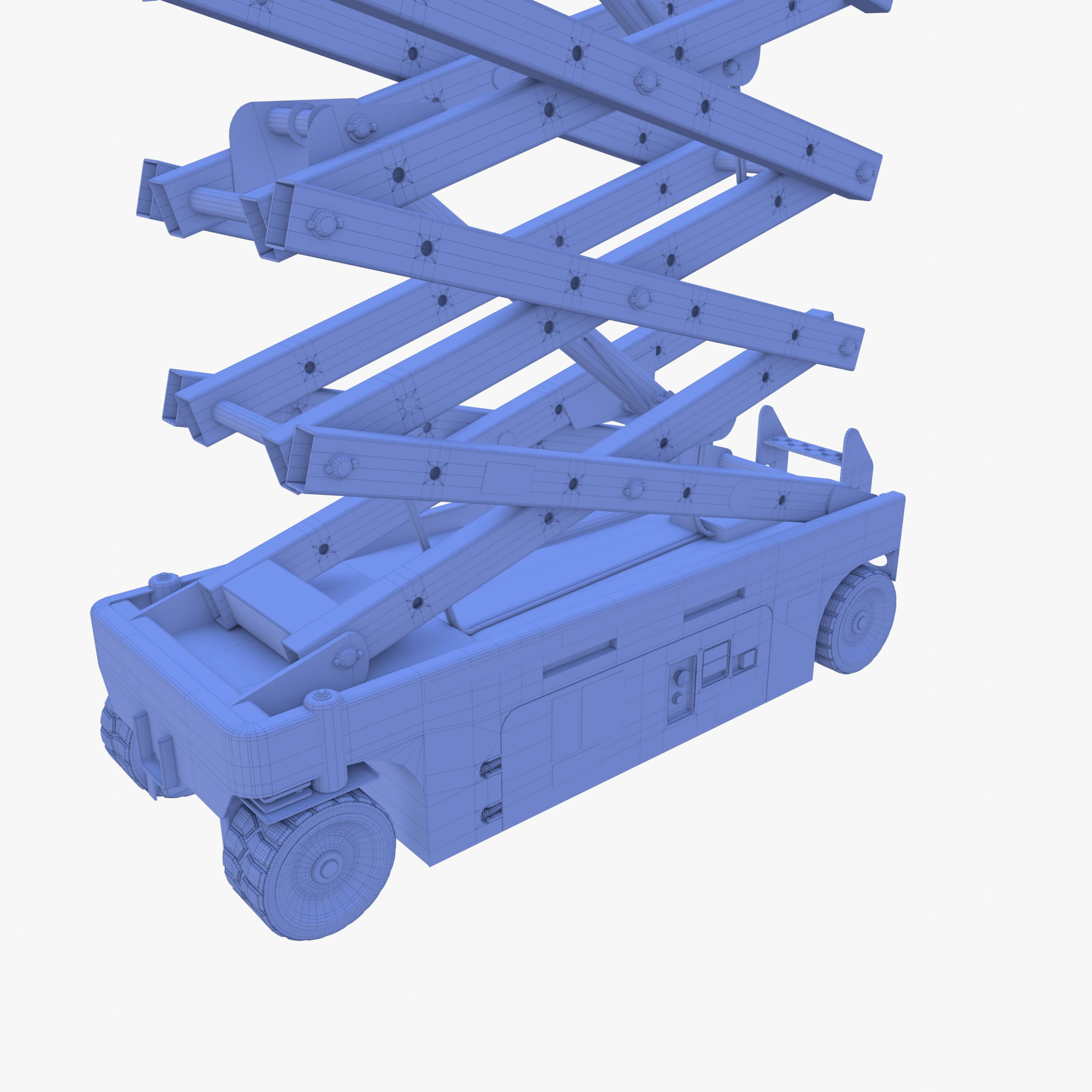 Electric Scissor Lift V3 - 3D Model by dragosburian