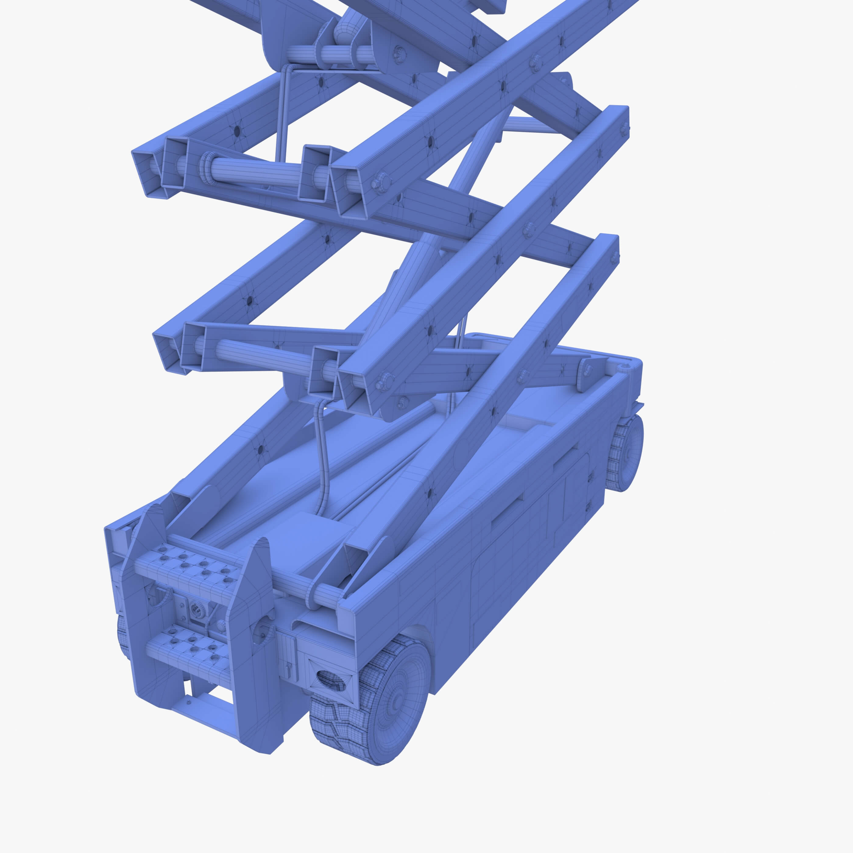Electric Scissor Lift V3 - 3D Model by dragosburian