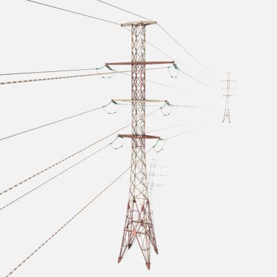 Electricity Pole 27 Weathered - 3D Model by dragosburian