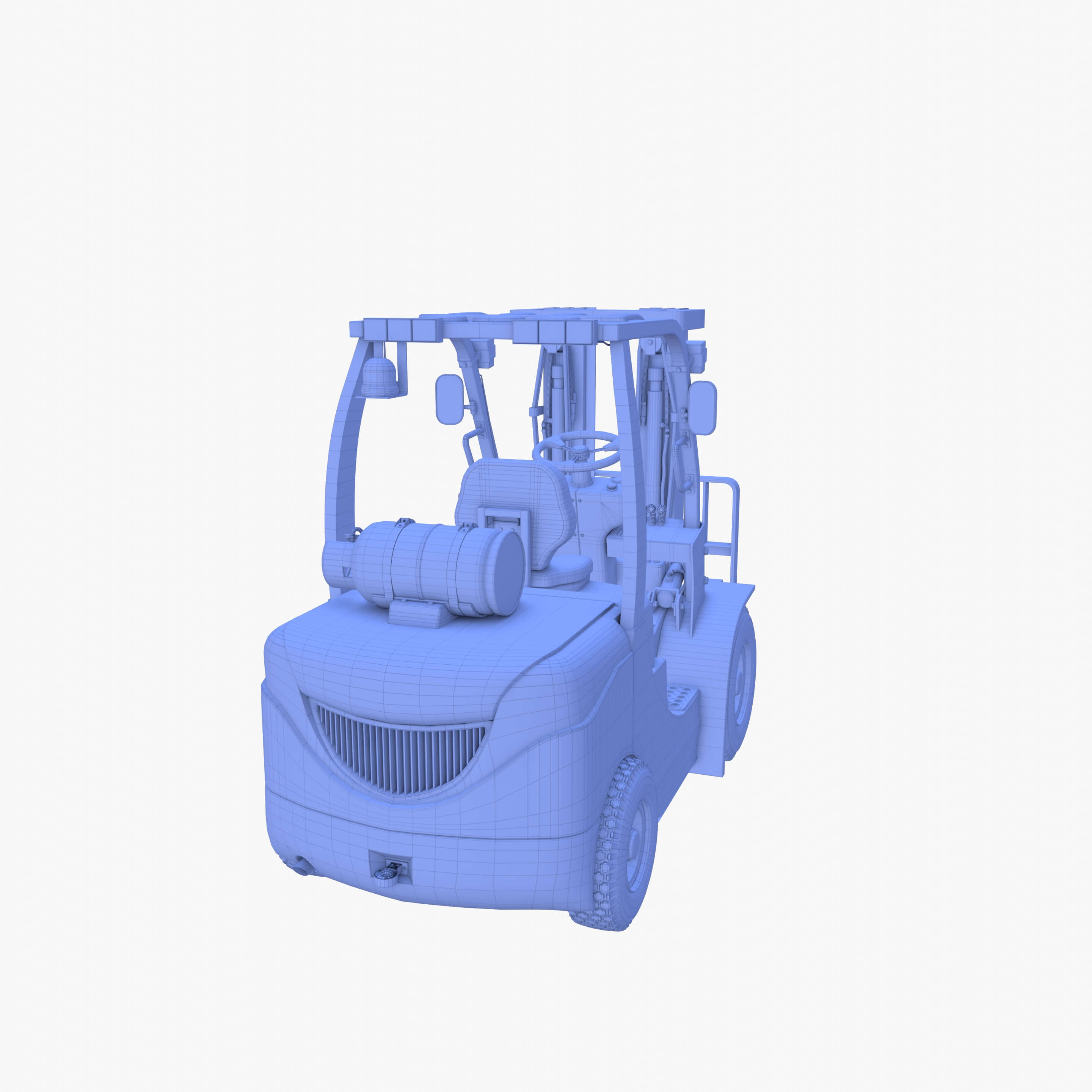 Forklift spm V1 - 3D Model by dragosburian